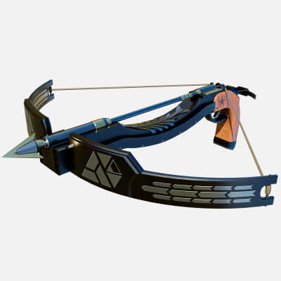 Crossbow Gun Game Ready PBR - 3D Model by Eight Vertex