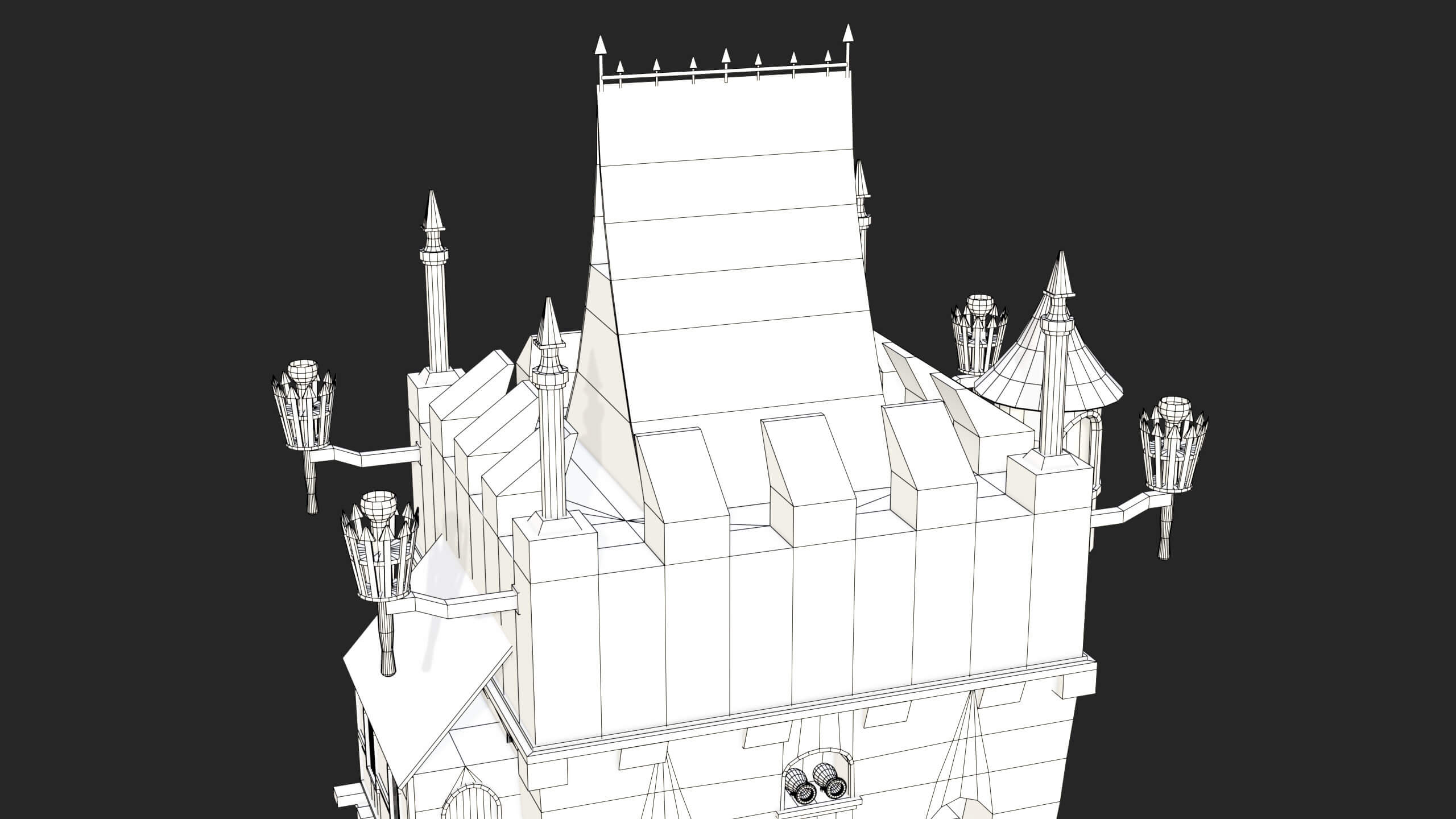 Castle Watch Tower 01 All PBR Unity UE Textures Included - 3D Model by ...