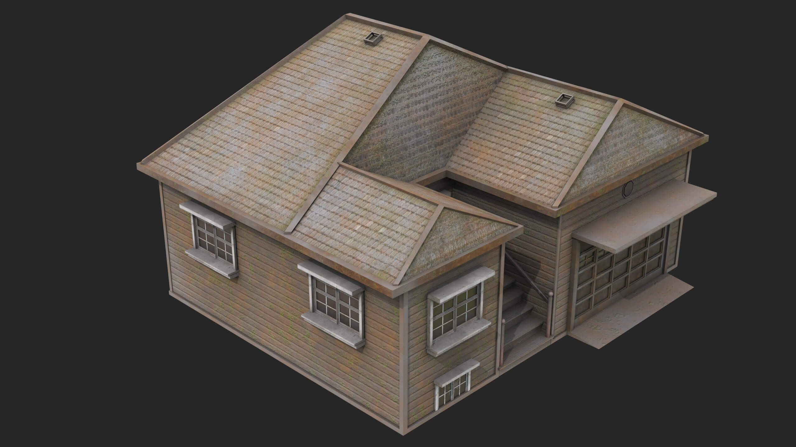 Old Dusty House 02 All PBR Unity UE Textures - 3D Model by Eight Vertex