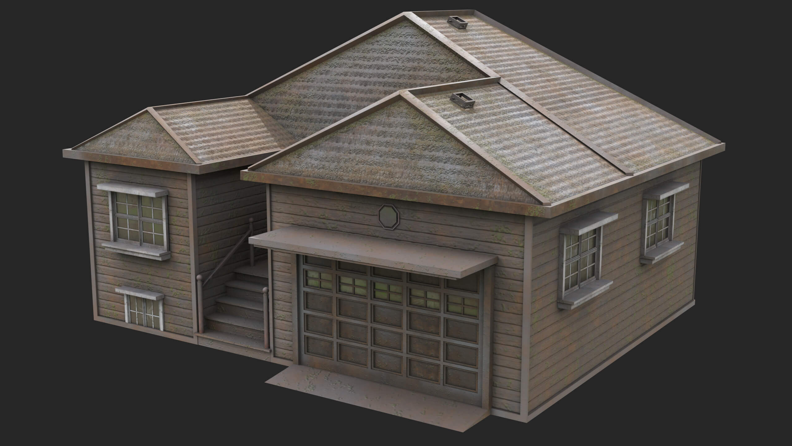 Old Dusty House 02 All PBR Unity UE Textures - 3D Model by Eight Vertex