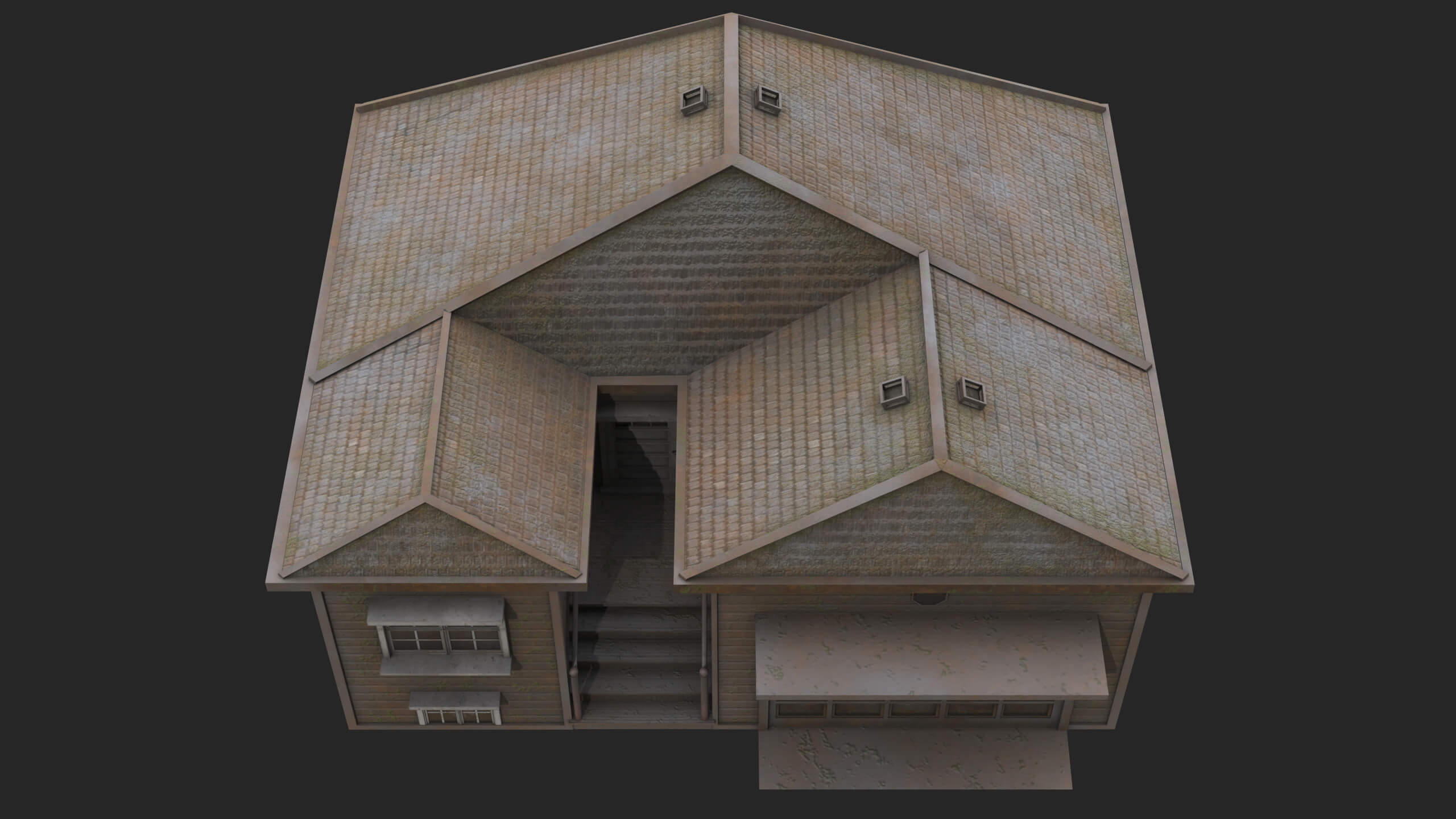 Old Dusty House 02 All PBR Unity UE Textures - 3D Model by Eight Vertex