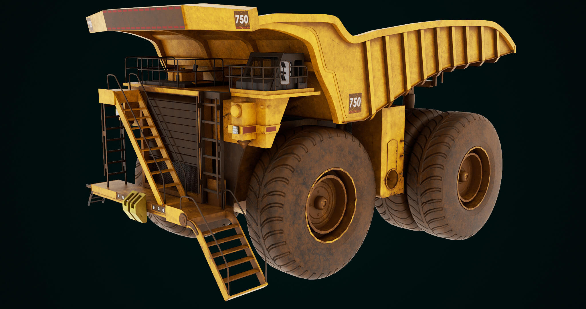 Dirty Mining Truck 01 - 3D Model by Eight Vertex