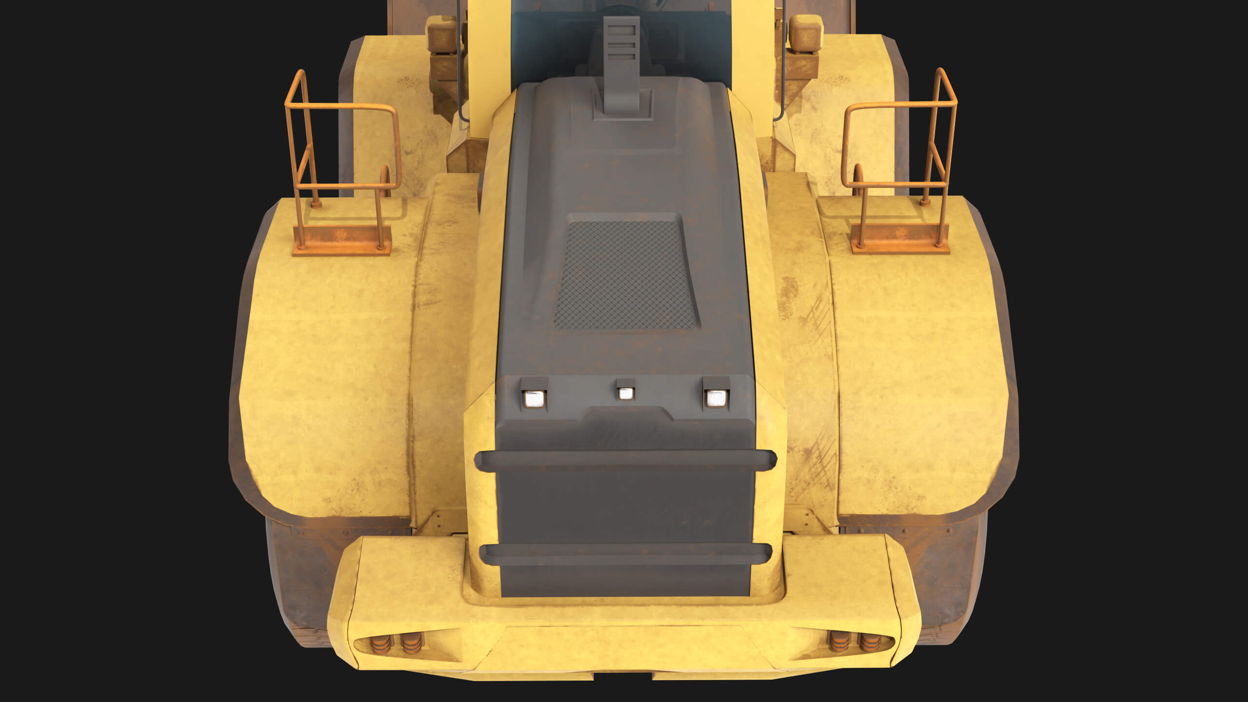 Dirty Mining Truck 02 Wheel Loader All PBR Unity UE Textures - 3D Model ...