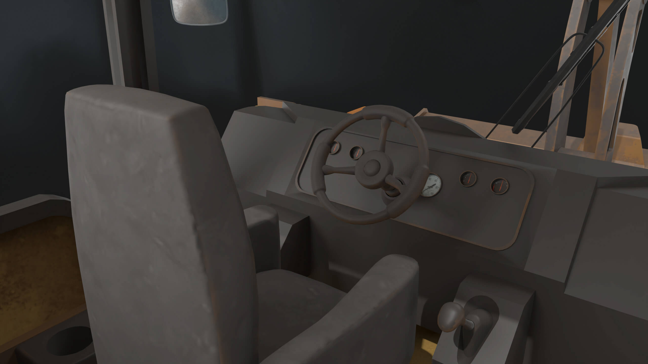 Dirty Mining Truck 02 Wheel Loader All PBR Unity UE Textures - 3D Model ...