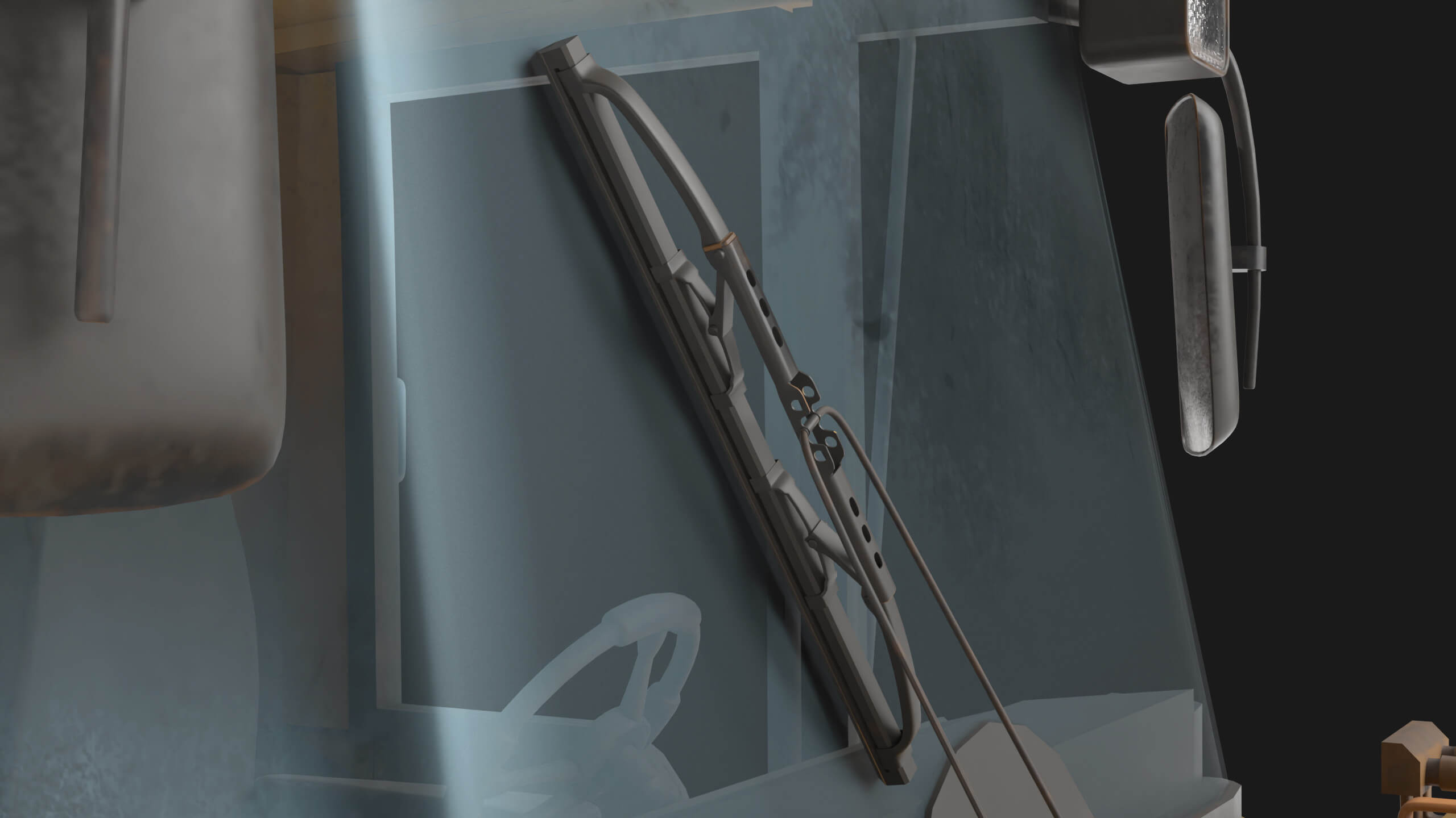 Dirty Mining Truck 02 Wheel Loader All PBR Unity UE Textures - 3D Model ...