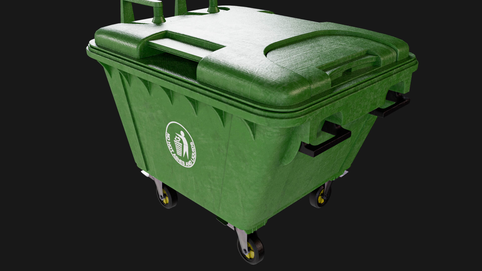 Dustbin Rigged PBR Unity UE V-Ray Arnold Textures Included 3D Model by ...