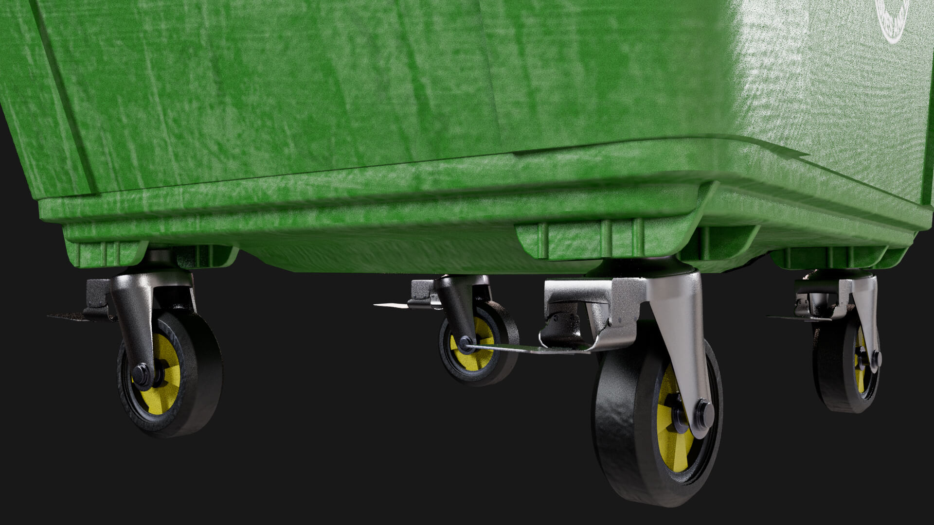 Dustbin Rigged PBR Unity UE V-Ray Arnold Textures Included 3D Model by Eight Vertex