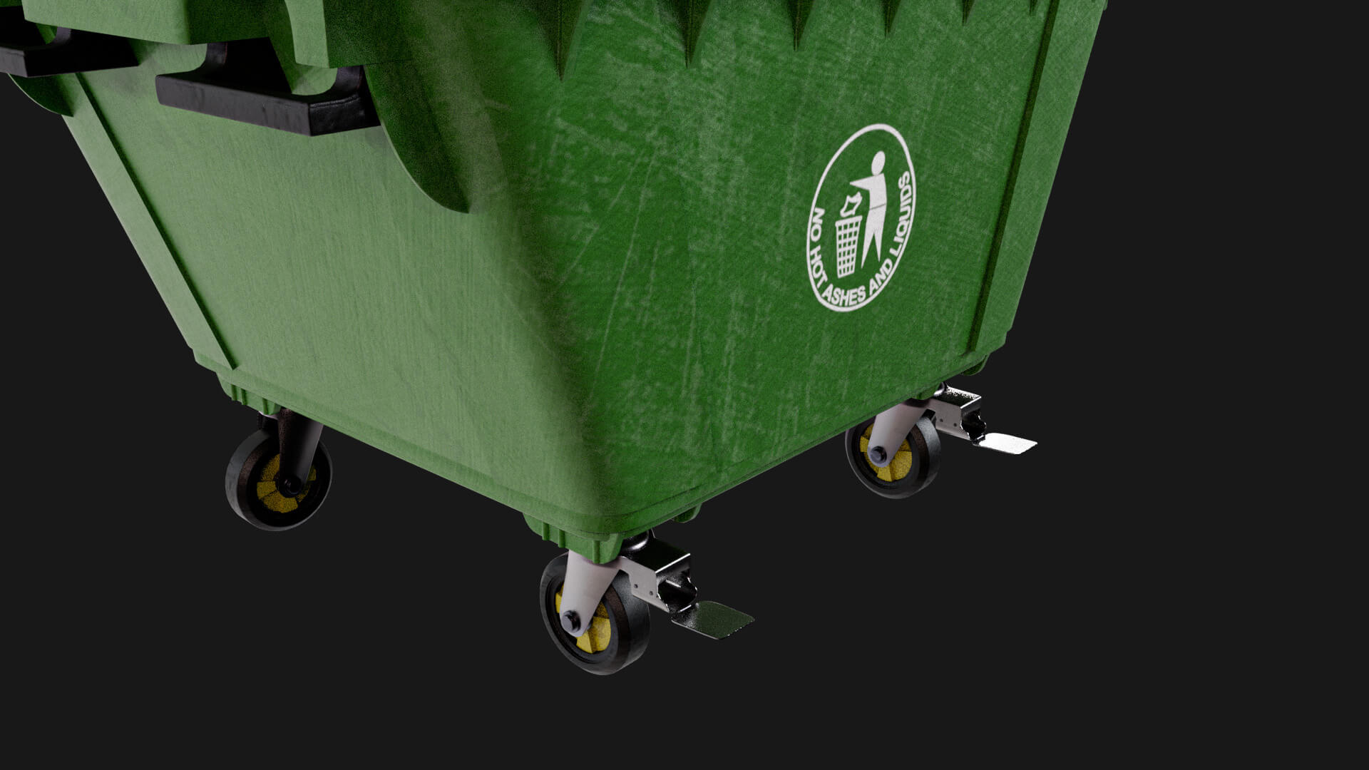 Dustbin Rigged PBR Unity UE V-Ray Arnold Textures Included 3D Model by ...