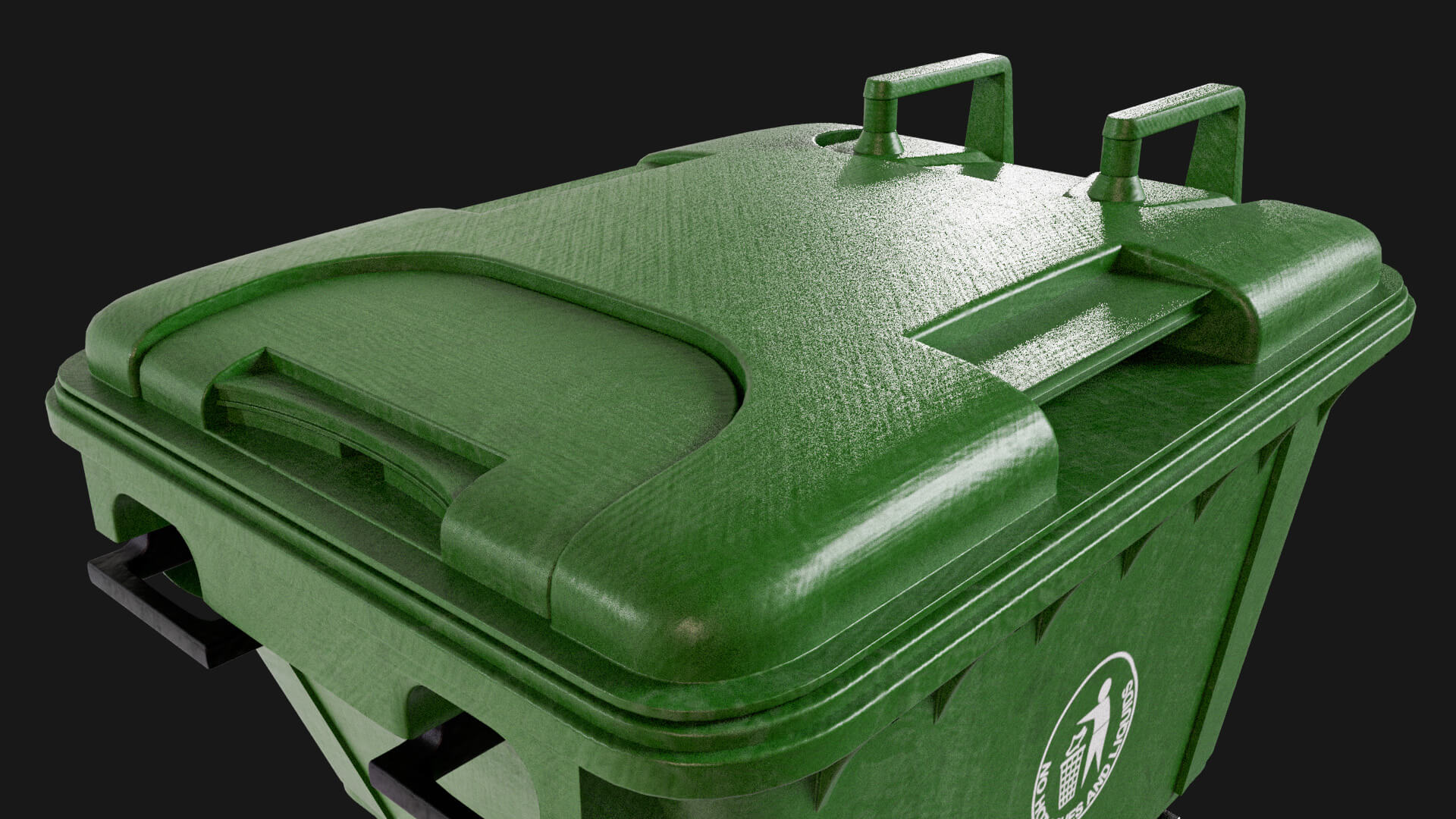 Dustbin Rigged PBR Unity UE V-Ray Arnold Textures Included 3D Model by Eight Vertex