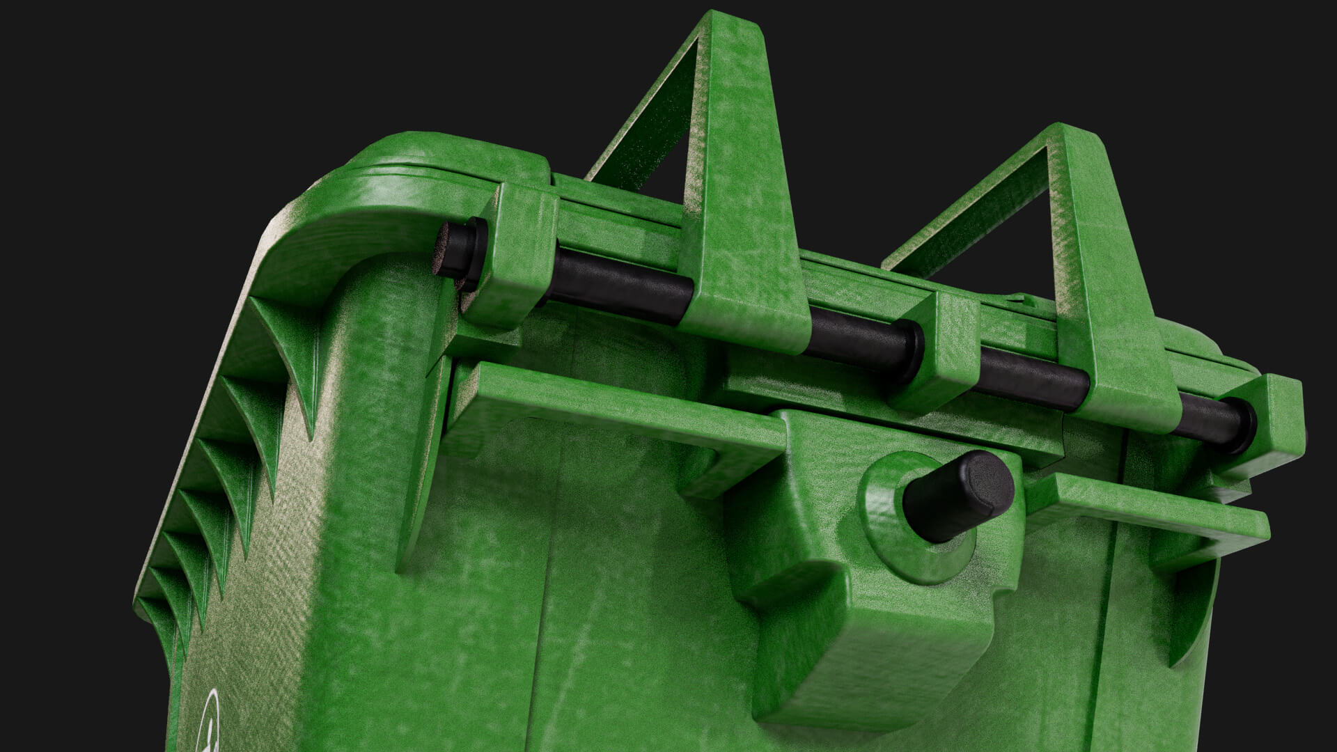 Dustbin Rigged PBR Unity UE V-Ray Arnold Textures Included 3D Model by ...