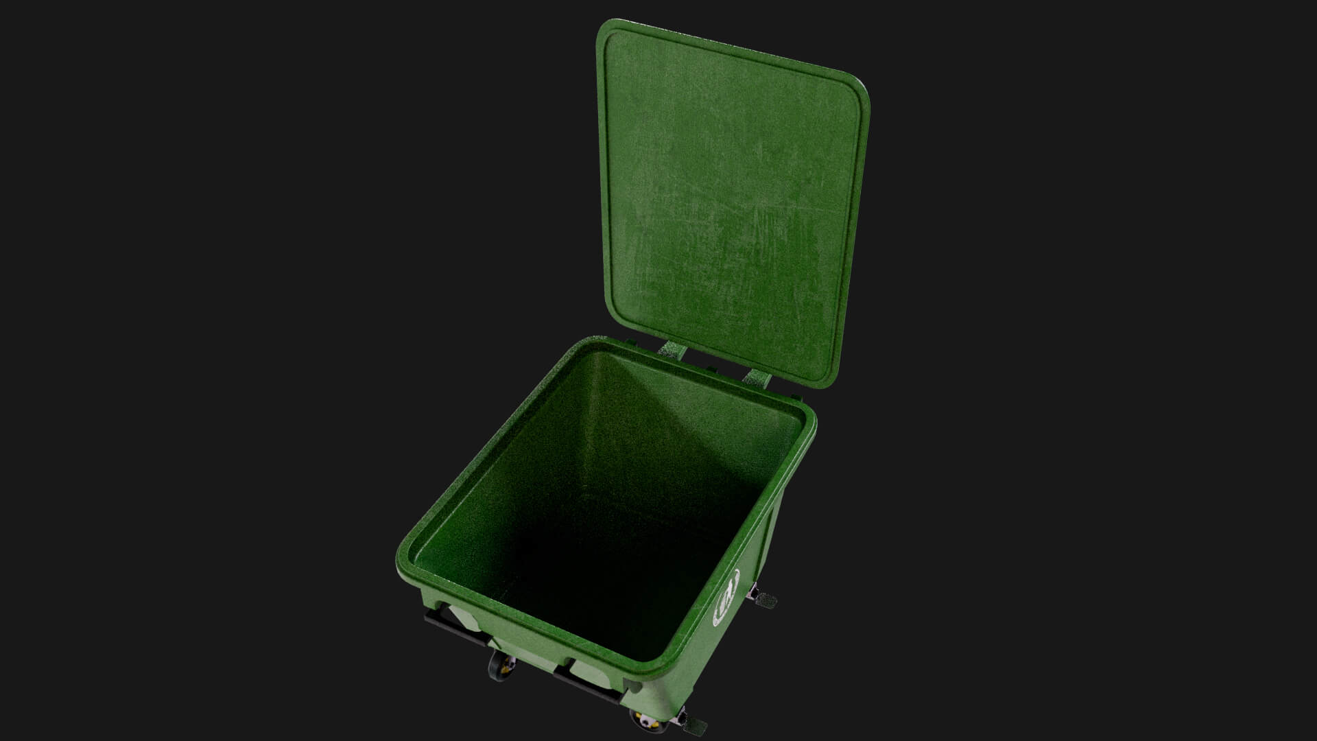 Dustbin Rigged PBR Unity UE V-Ray Arnold Textures Included 3D Model by ...