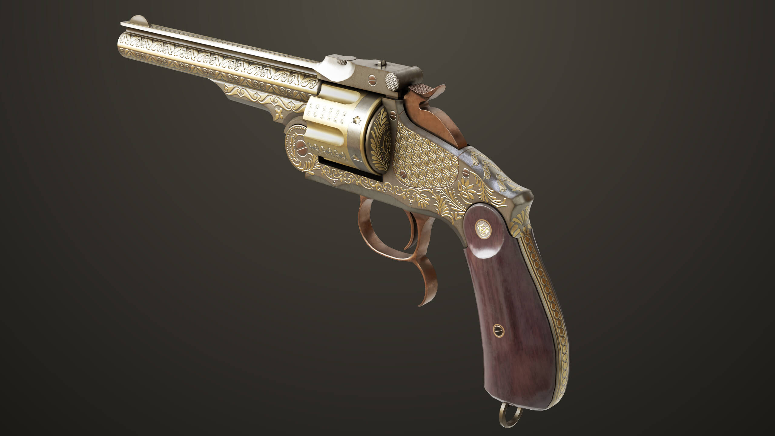 Aesthetic Revolver 02 Generic All PBR Unity UE Textures - 3D Model by ...