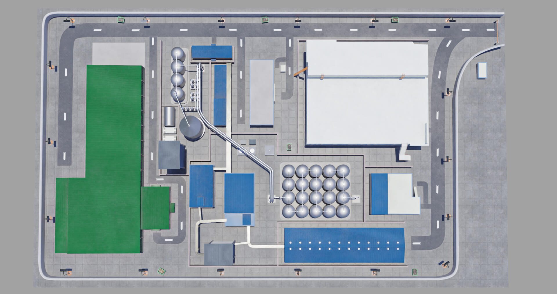 Factory Warehouse Exterior and Interior Game Ready With PBR - 3D Model ...