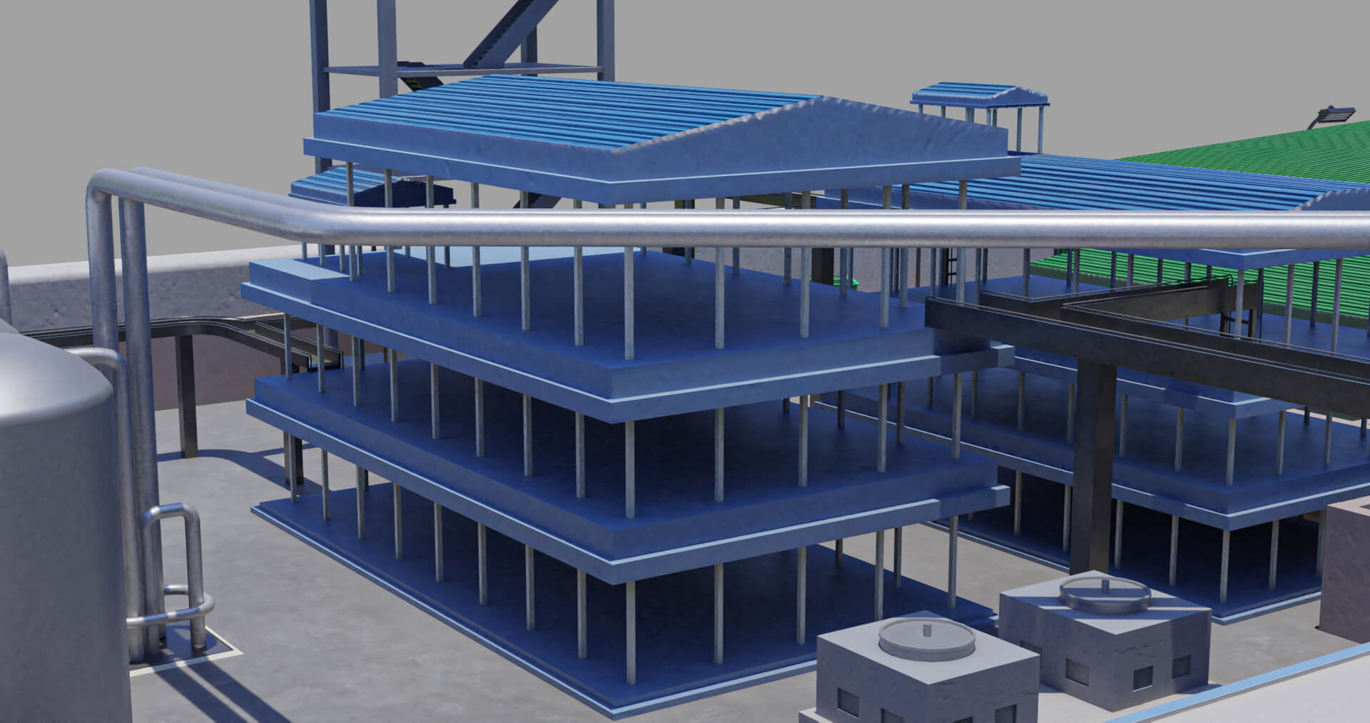 Factory Warehouse Exterior and Interior Game Ready With PBR - 3D Model ...