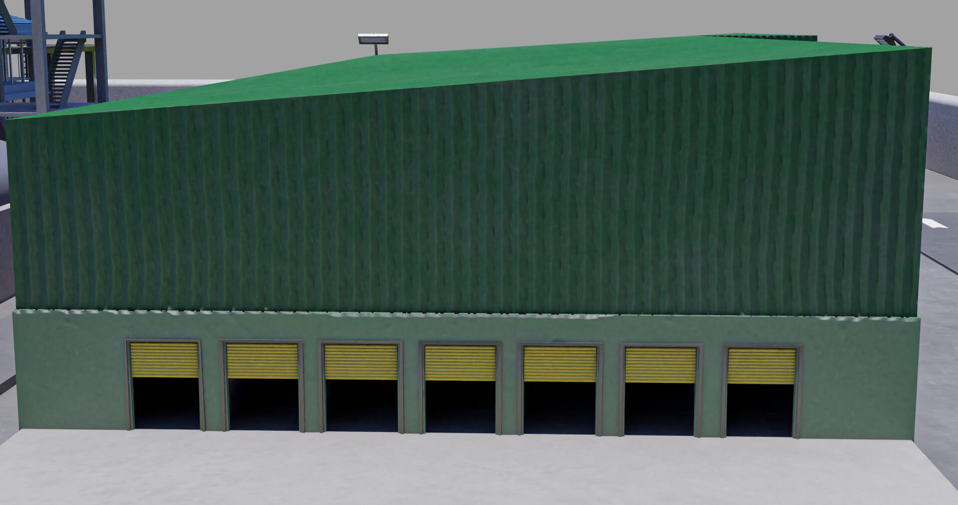 Factory Warehouse Exterior and Interior Game Ready With PBR - 3D Model ...