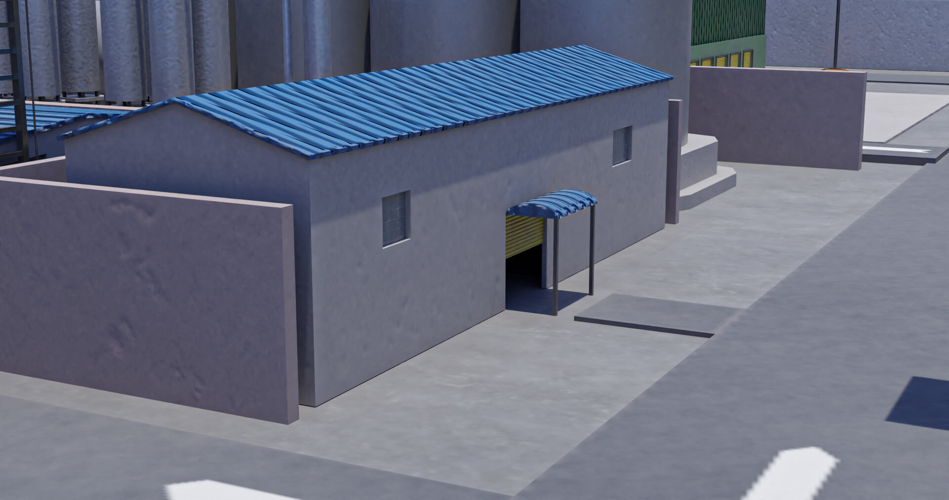 Factory Warehouse Exterior and Interior Game Ready With PBR - 3D Model ...