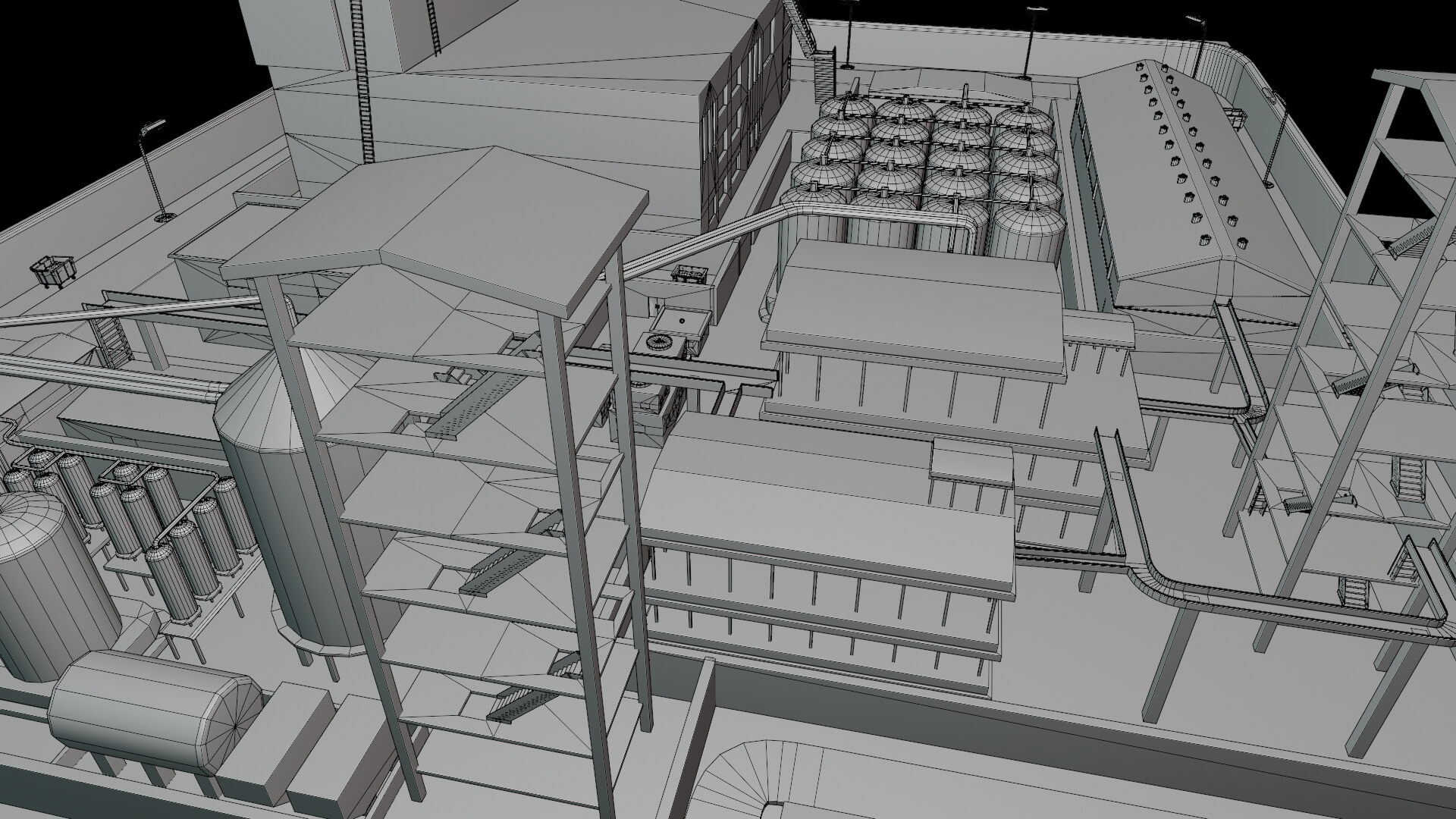 Factory Warehouse Exterior and Interior Game Ready With PBR - 3D Model ...