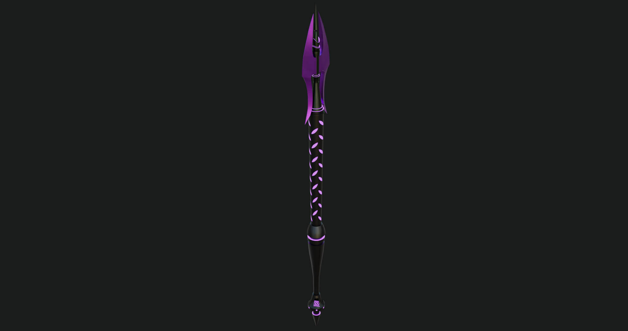 Fantasy Spear 02 Glow Weapon With PBR - 3D Model by Eight Vertex