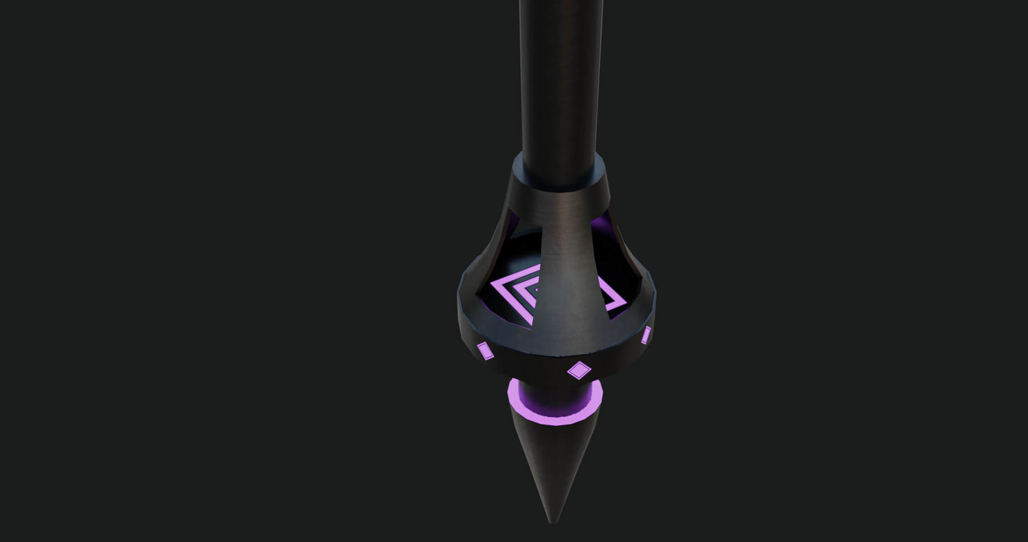 Fantasy Spear 02 Glow Weapon With PBR - 3D Model by Eight Vertex