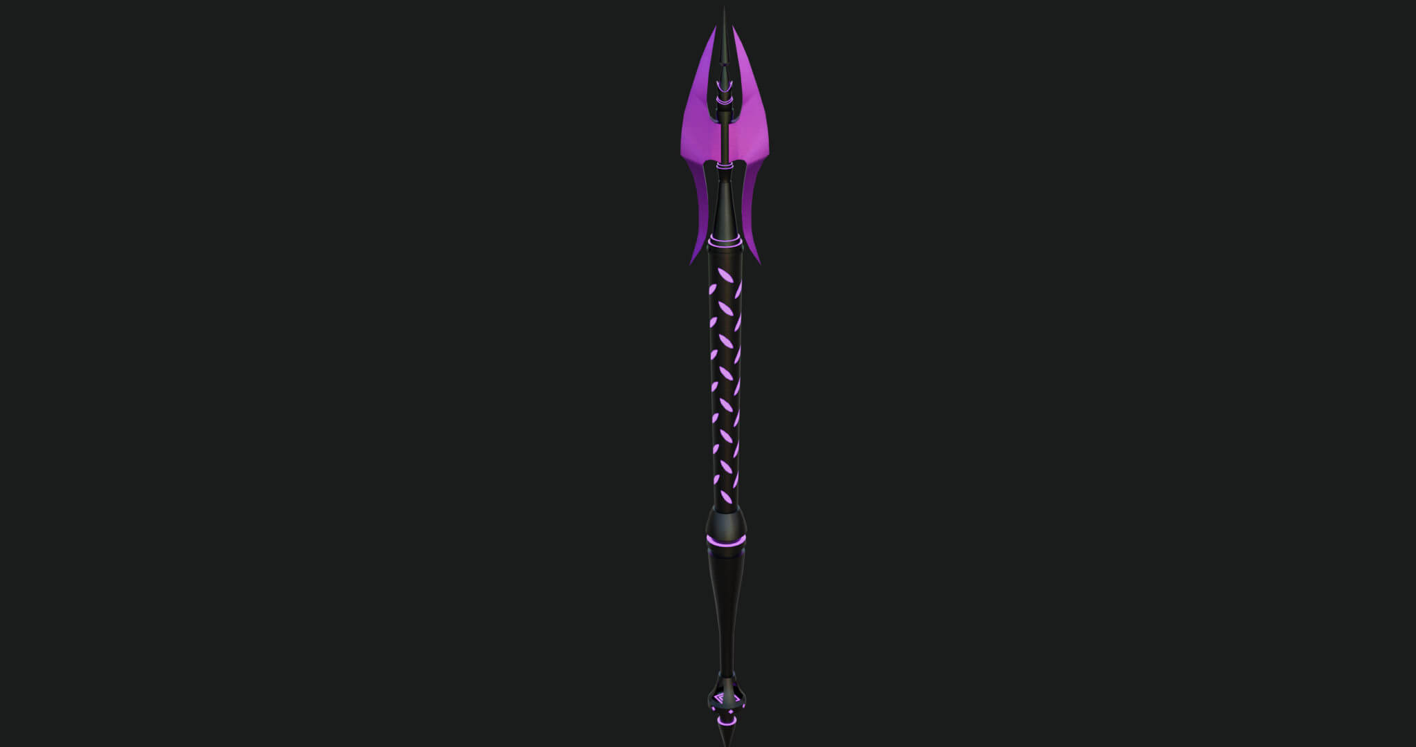 Fantasy Spear 02 Glow Weapon With PBR - 3D Model by Eight Vertex