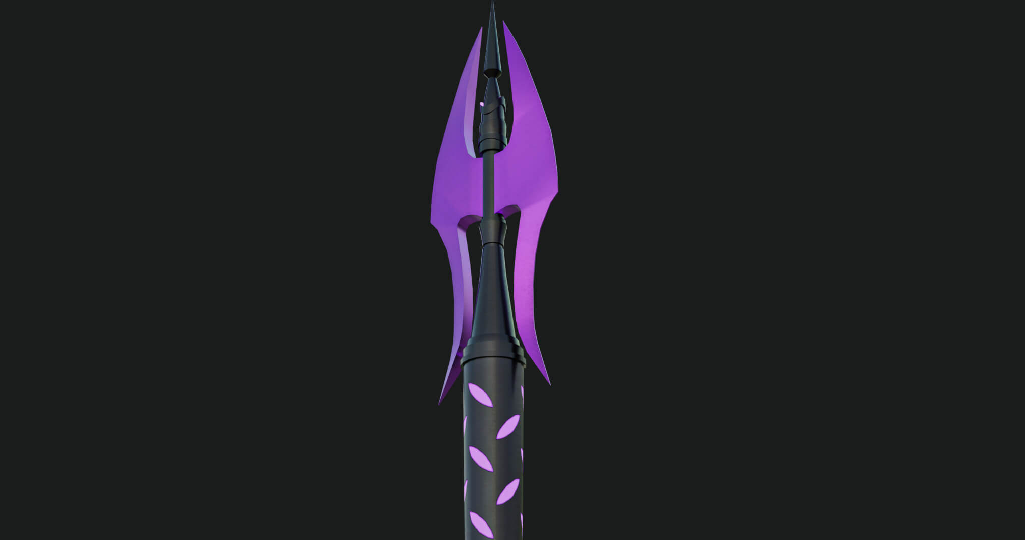 Fantasy Spear 02 Glow Weapon With PBR - 3D Model by Eight Vertex