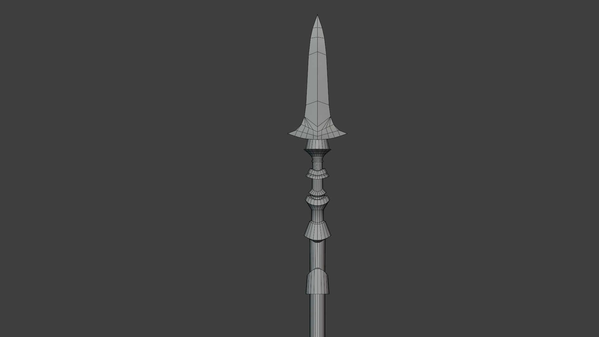 Fantasy Spear05 Glow Game Ready Unity PBR Unreal Engine - 3D Model by Eight Vertex