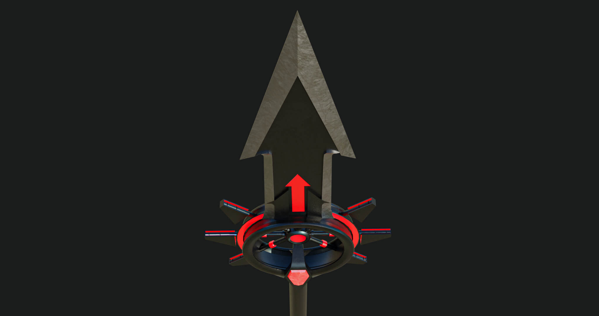 Fantasy Spear09 Glow Game Ready - 3D Model by Eight Vertex