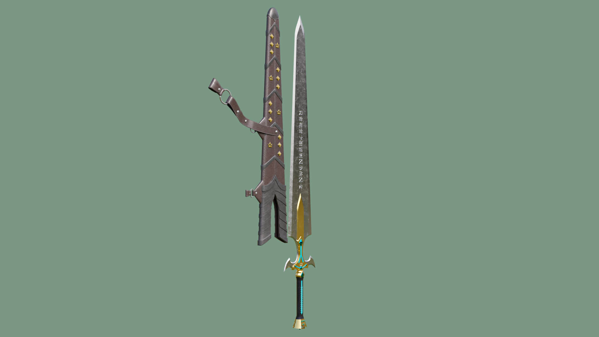 5 Fantasy Swords Collection All PBR Unity UE Textures by Eight Vertex