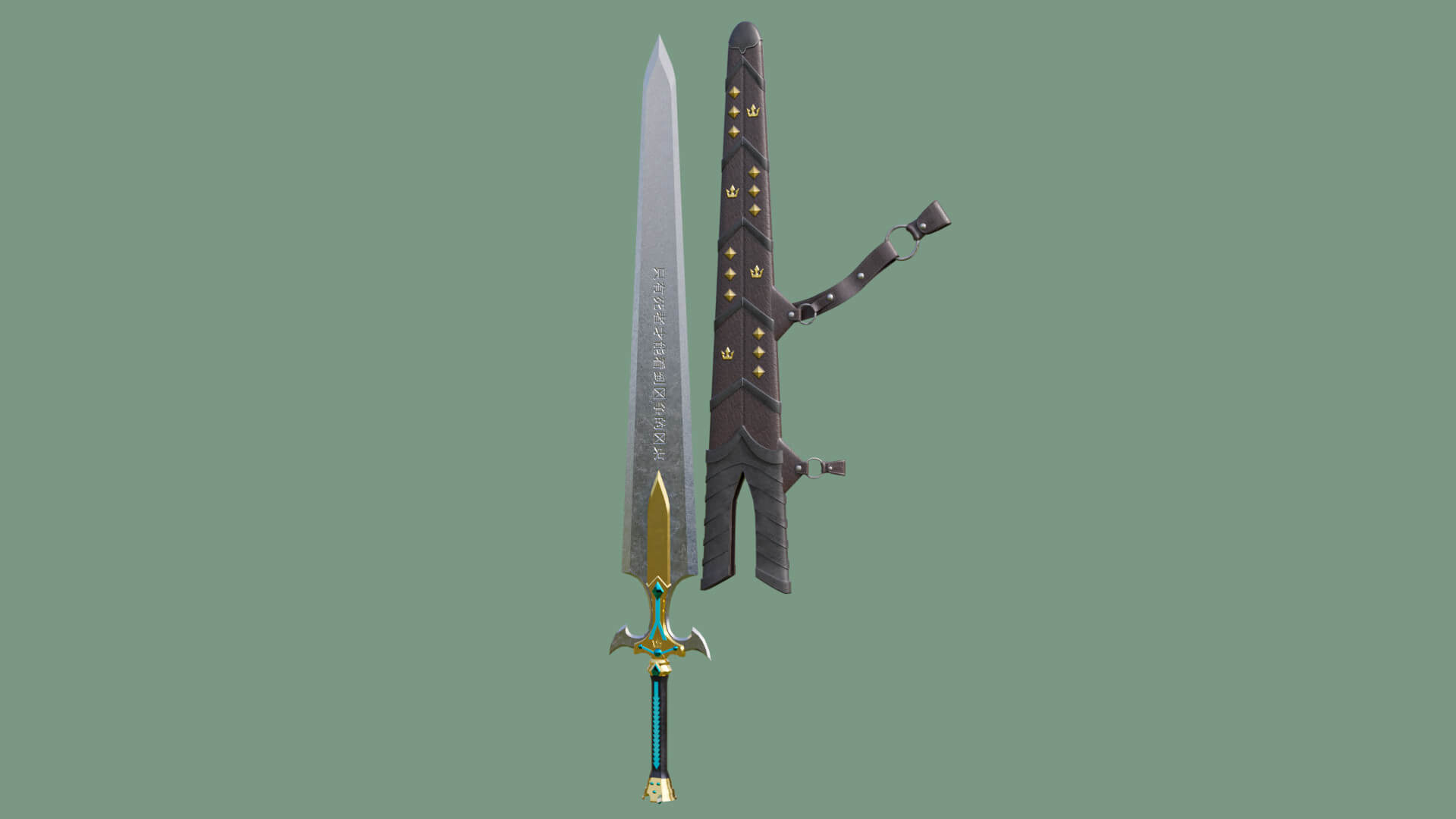 5 Fantasy Swords Collection All PBR Unity UE Textures by Eight Vertex