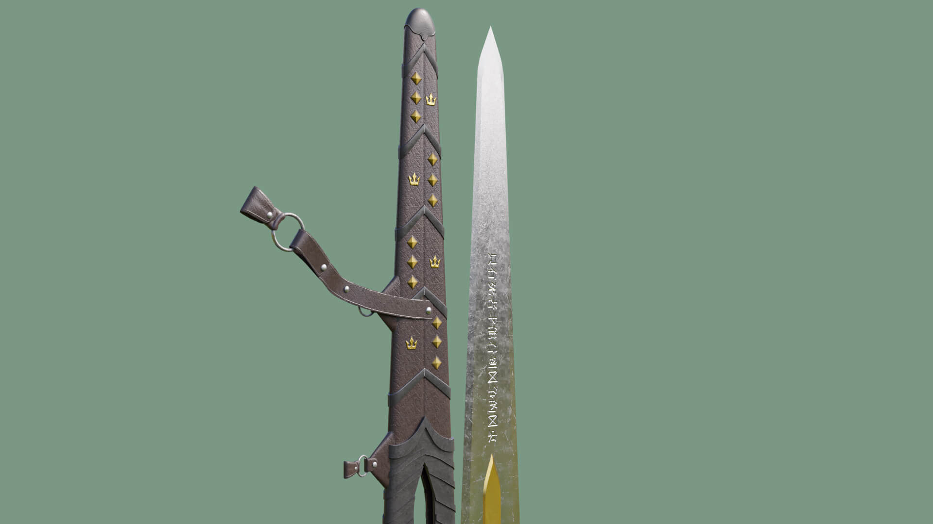 Fantasy Sword 01 - 3D Model by Eight Vertex
