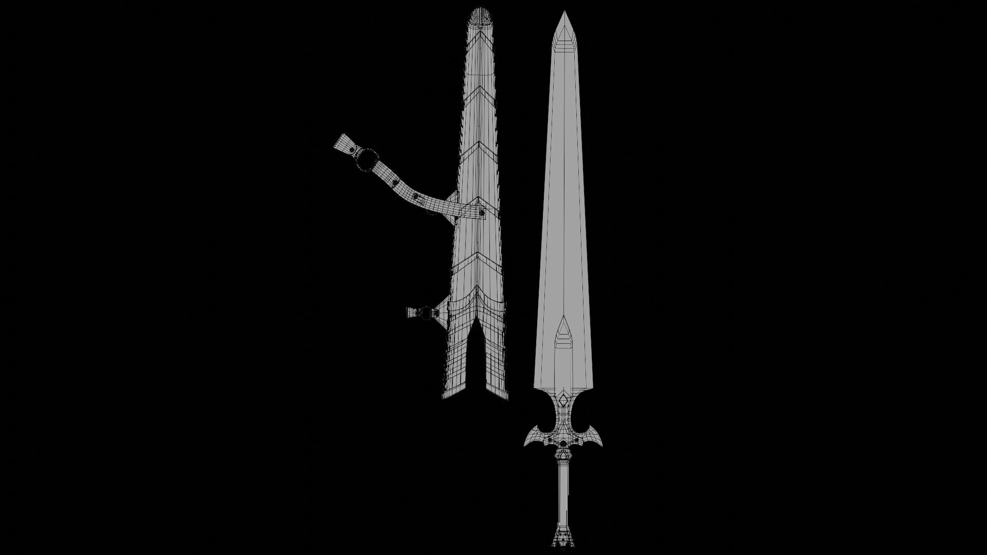 Fantasy Sword 01 - 3D Model by Eight Vertex