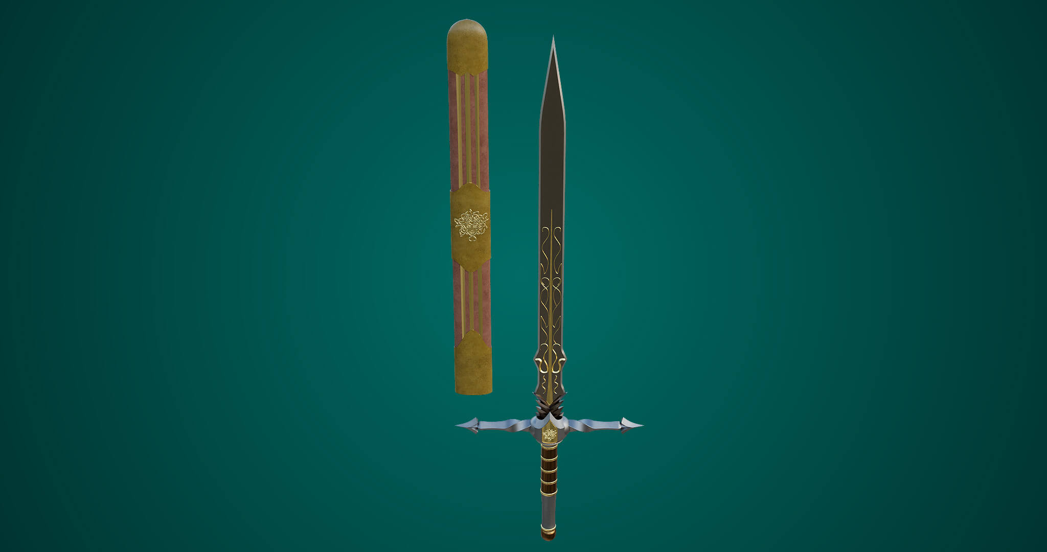 Fantasy Sword 06 - 3D Model by Eight Vertex