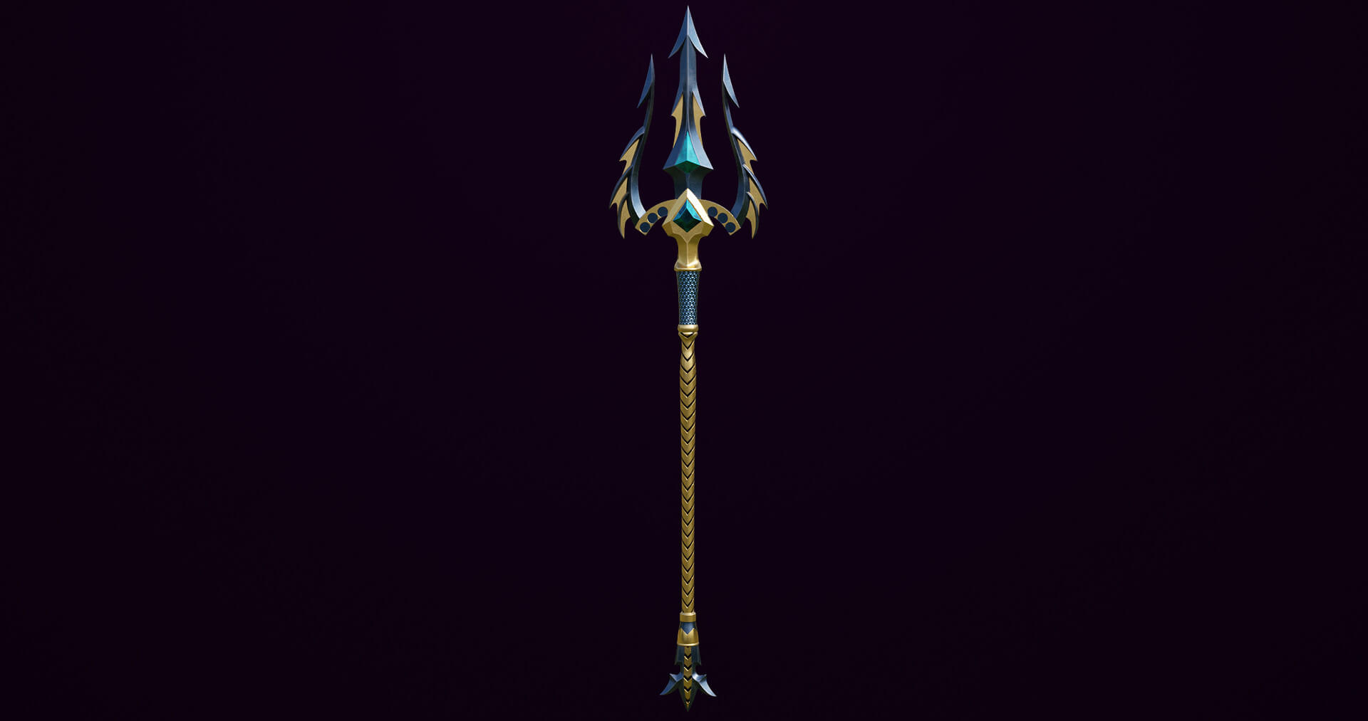 Fantasy Trident 01 - 3D Model by Eight Vertex