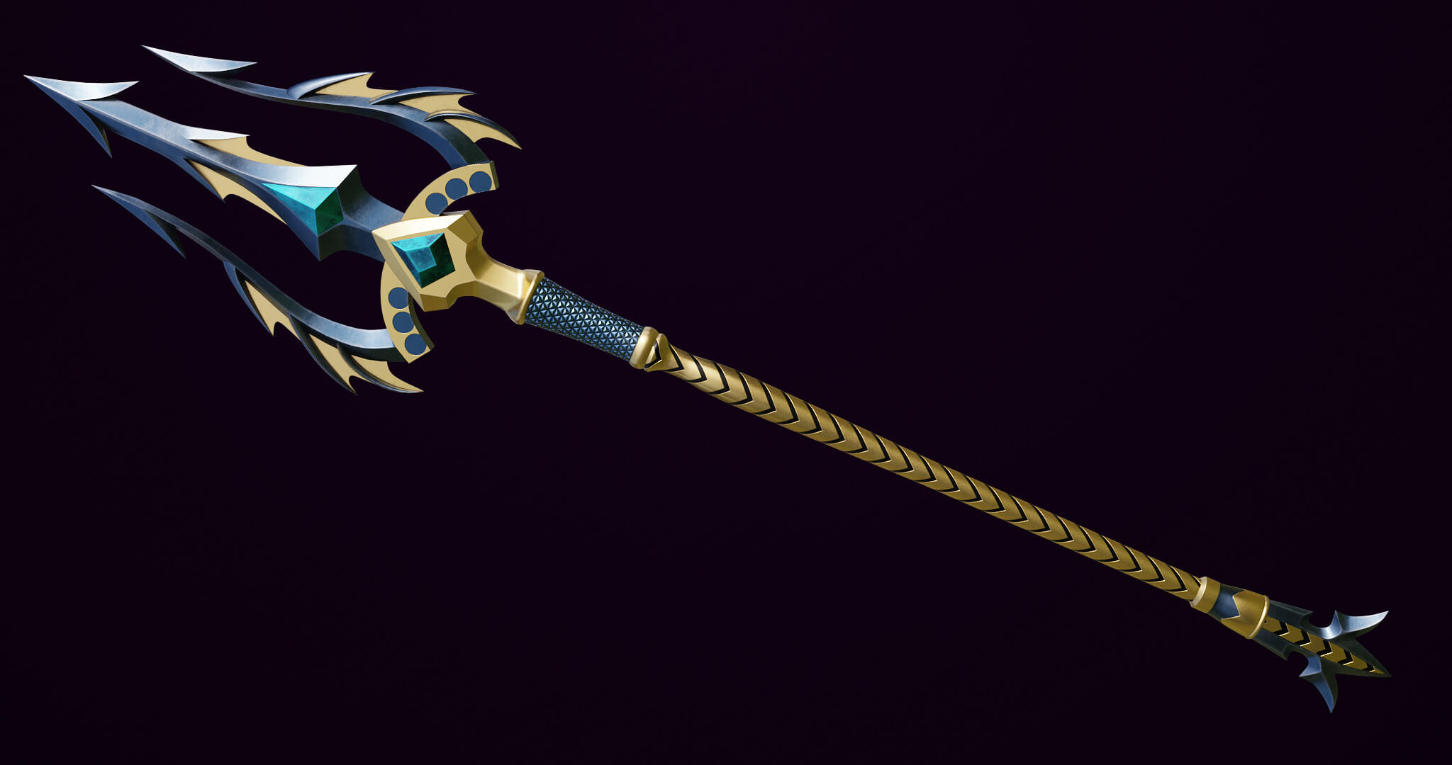 Fantasy Trident 01 - 3D Model by Eight Vertex