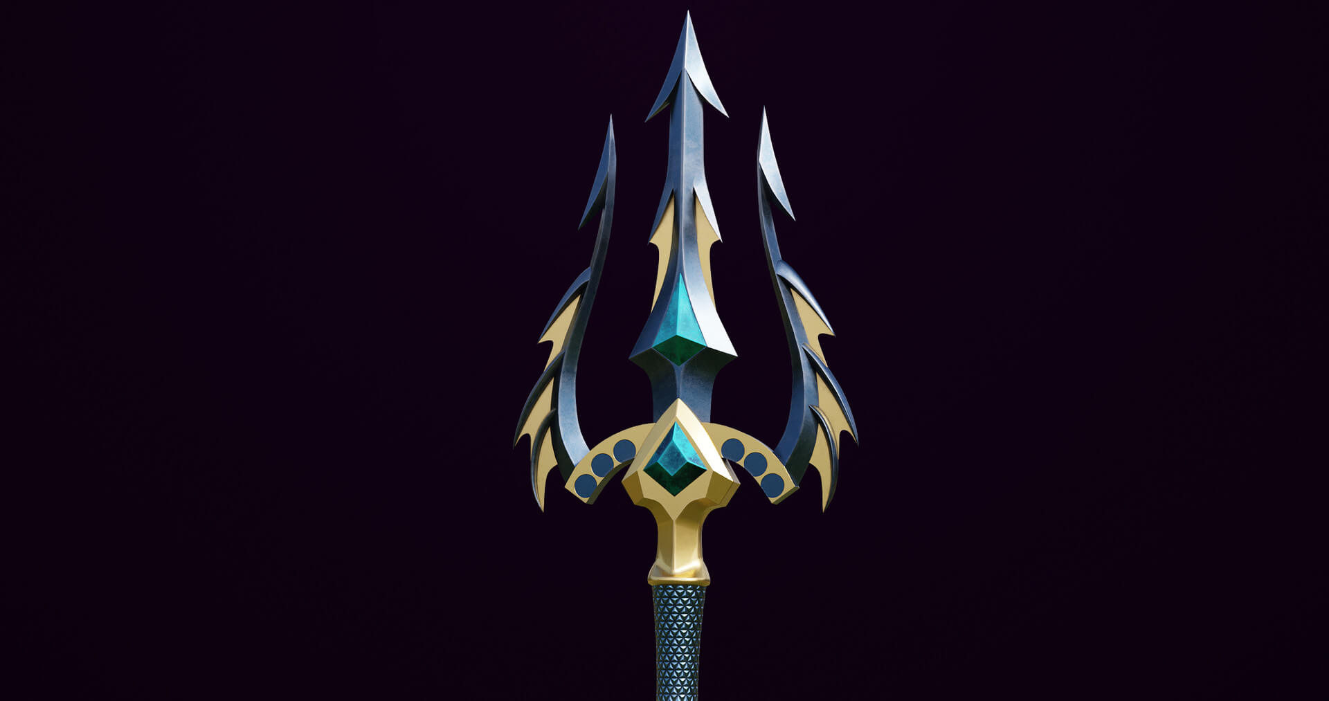 Fantasy Trident 01 - 3D Model by Eight Vertex