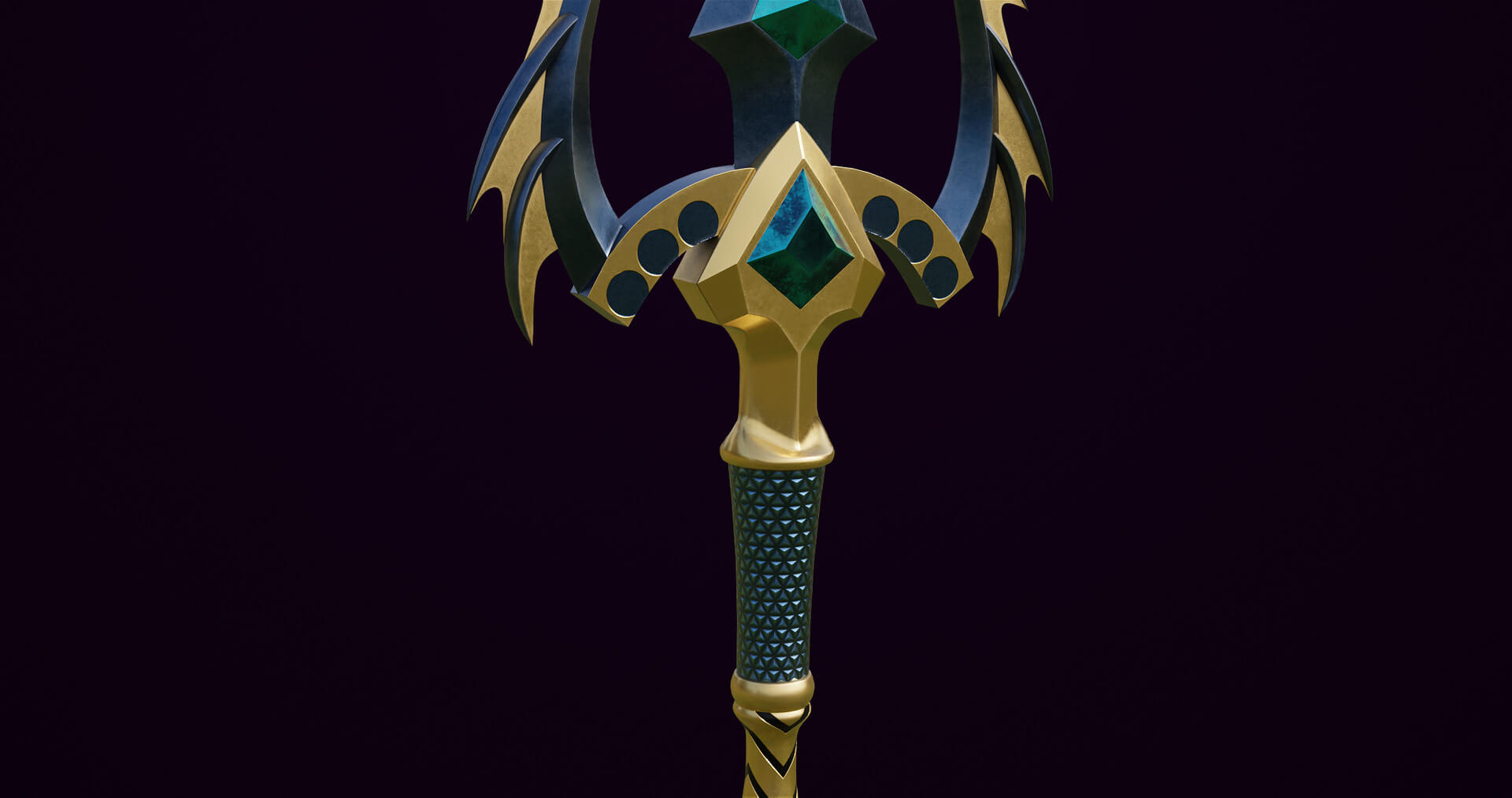 Fantasy Trident 01 - 3D Model by Eight Vertex