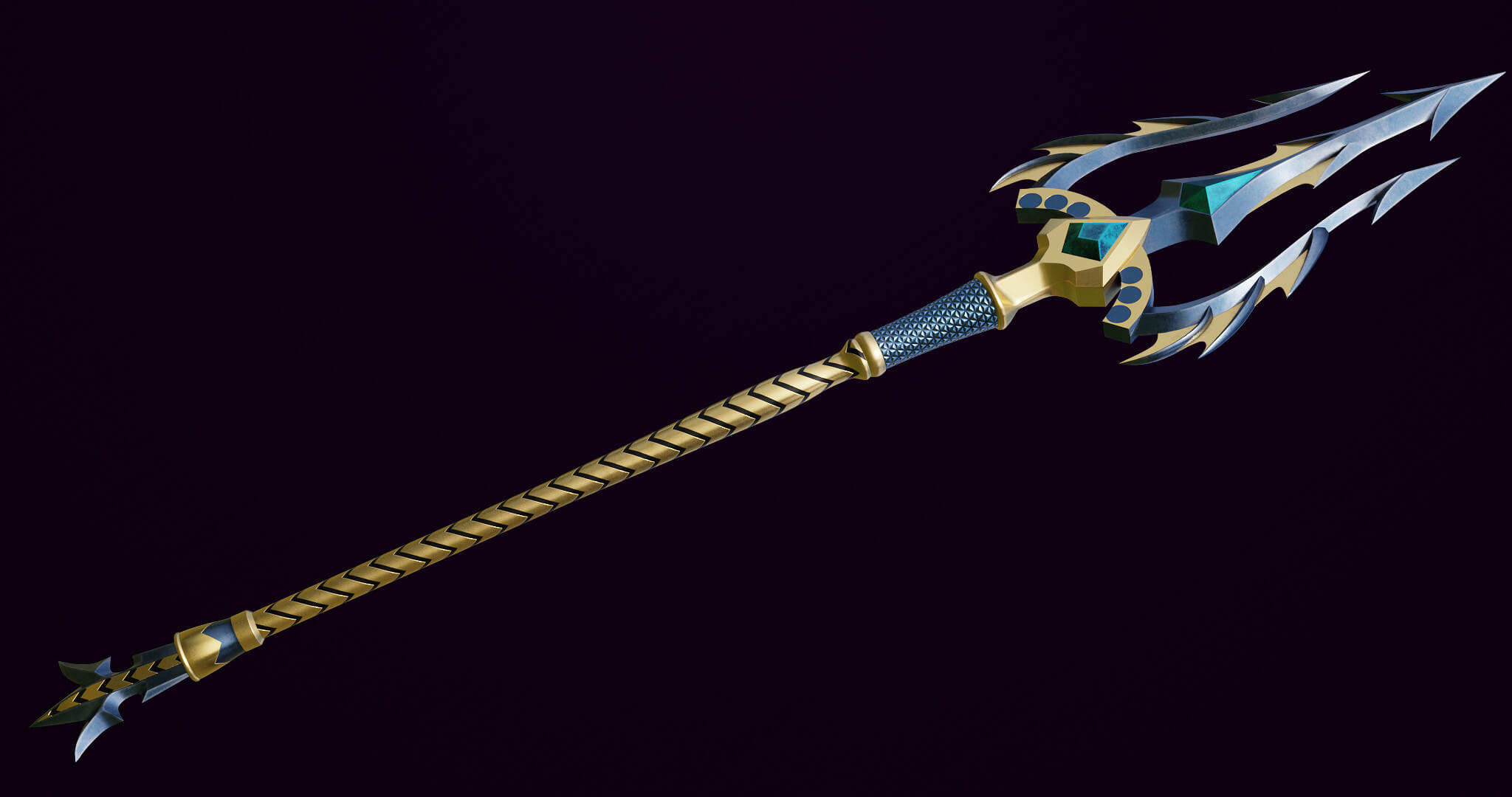 Fantasy Trident 01 - 3D Model by Eight Vertex
