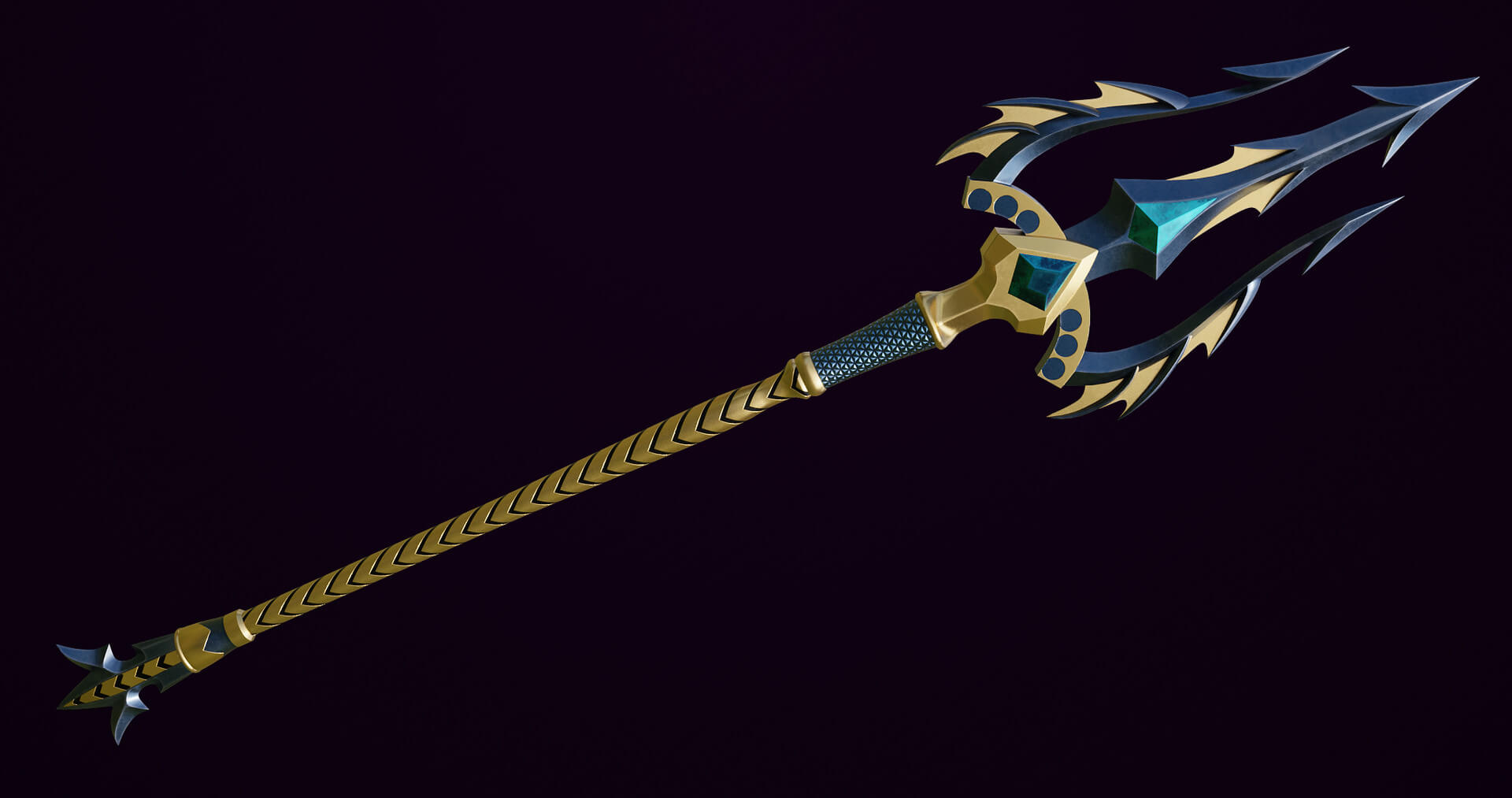 Fantasy Trident 01 - 3D Model by Eight Vertex
