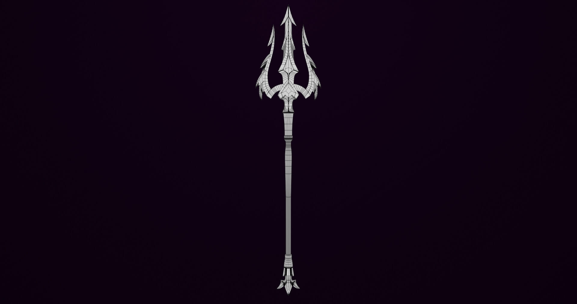 Fantasy Trident 01 - 3D Model by Eight Vertex