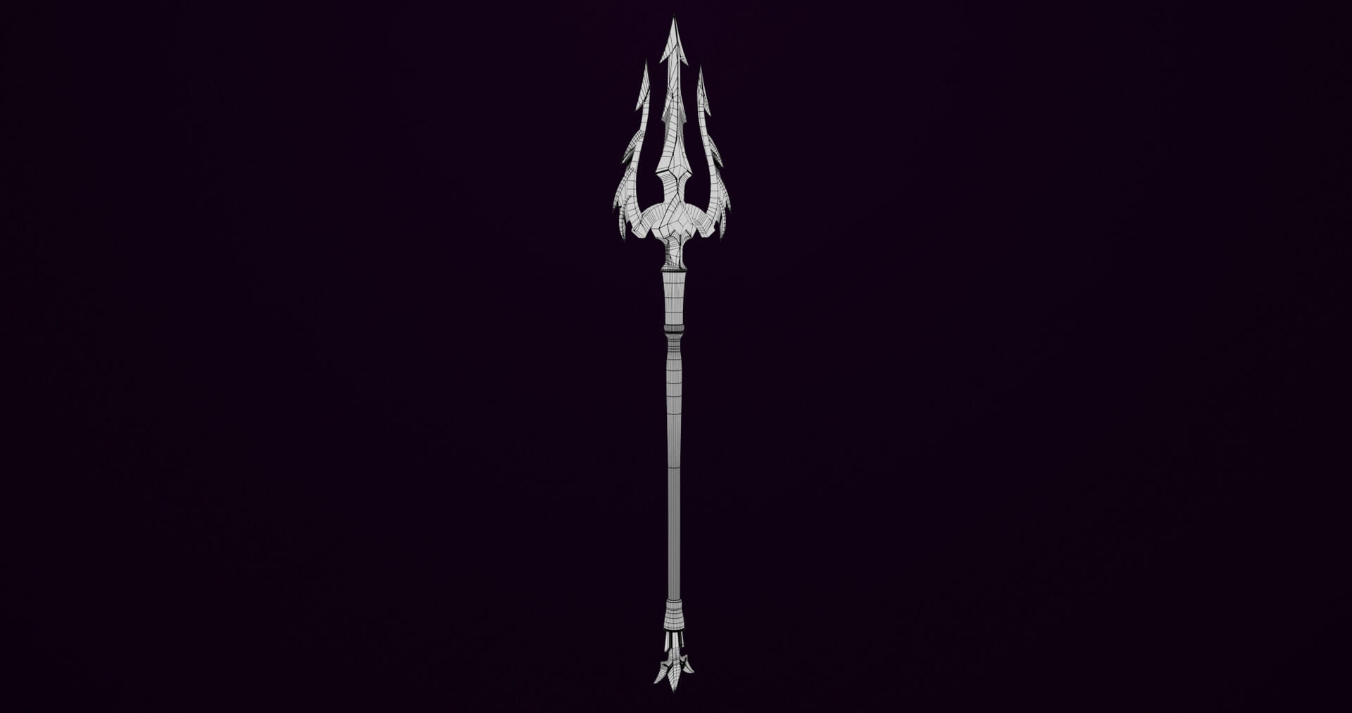 Fantasy Trident 01 - 3D Model by Eight Vertex
