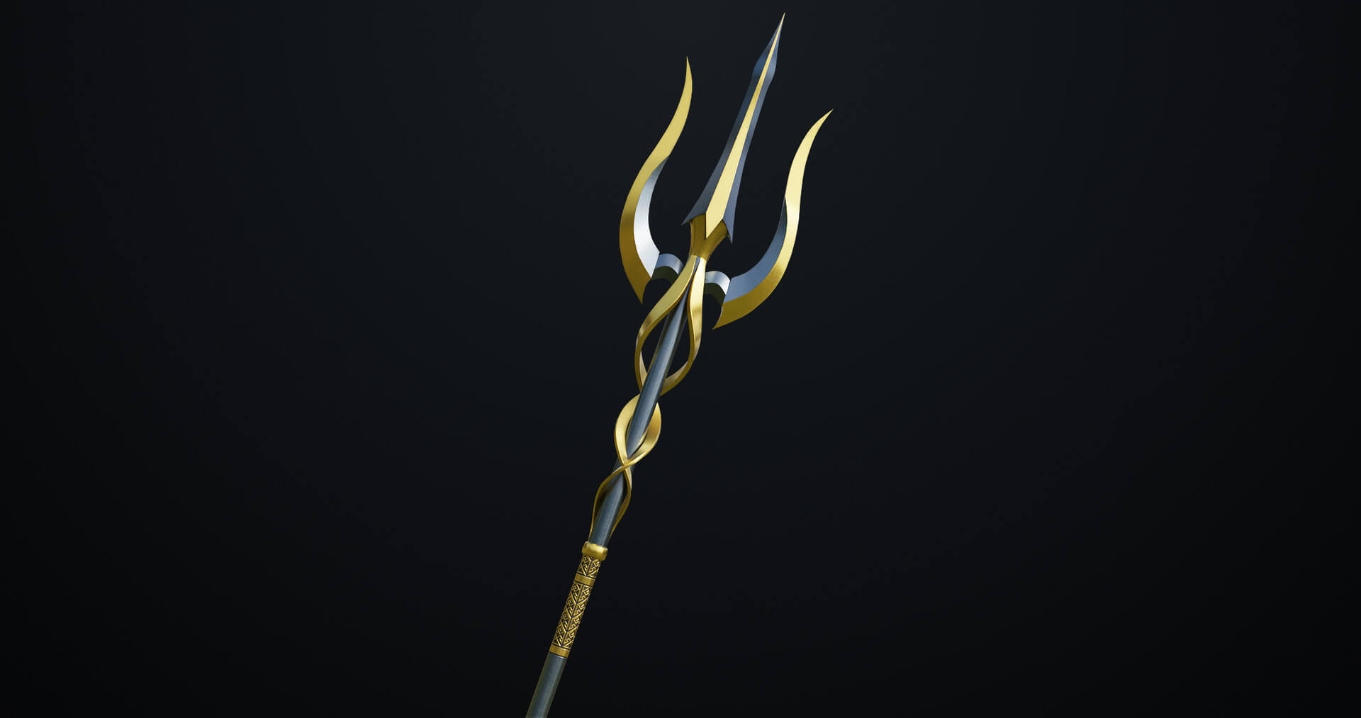 Fantasy Trident 02 - 3D Model by Eight Vertex