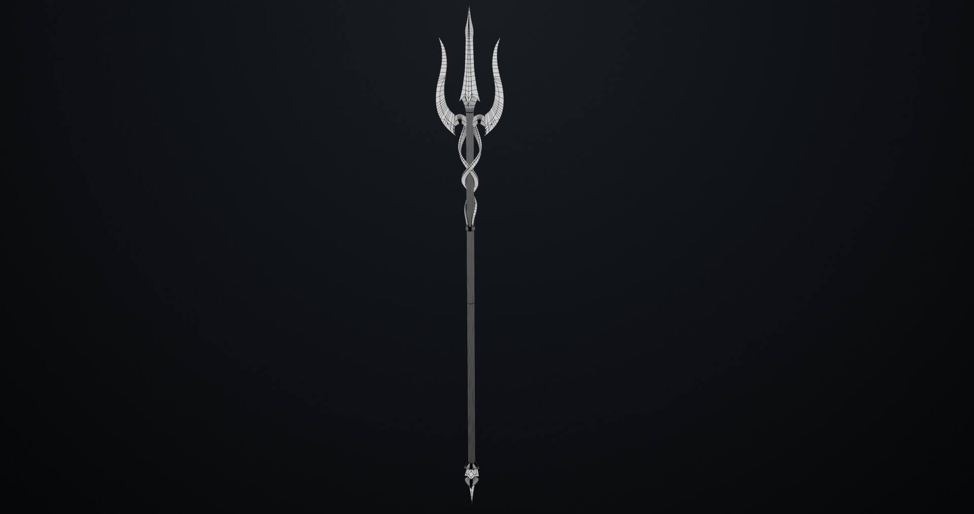 Fantasy Trident 02 - 3D Model by Eight Vertex