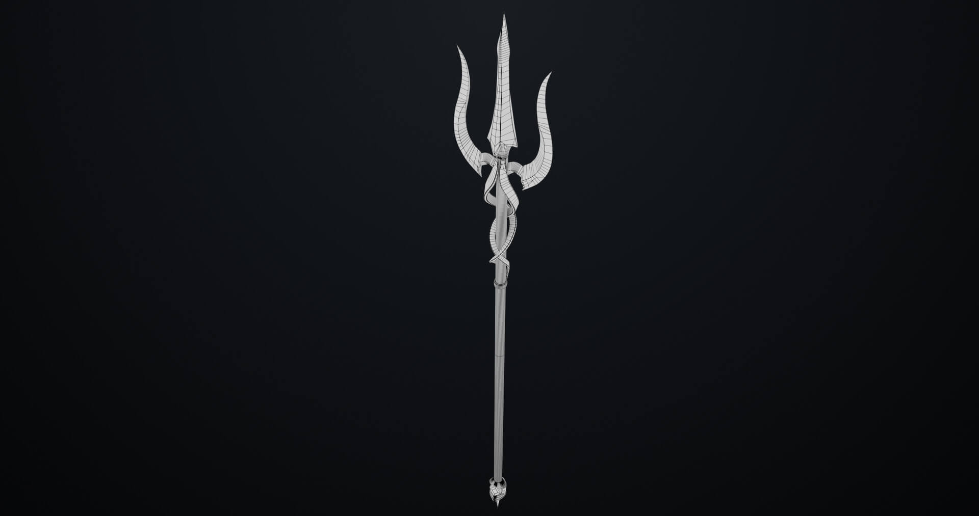 Fantasy Trident 02 - 3D Model by Eight Vertex
