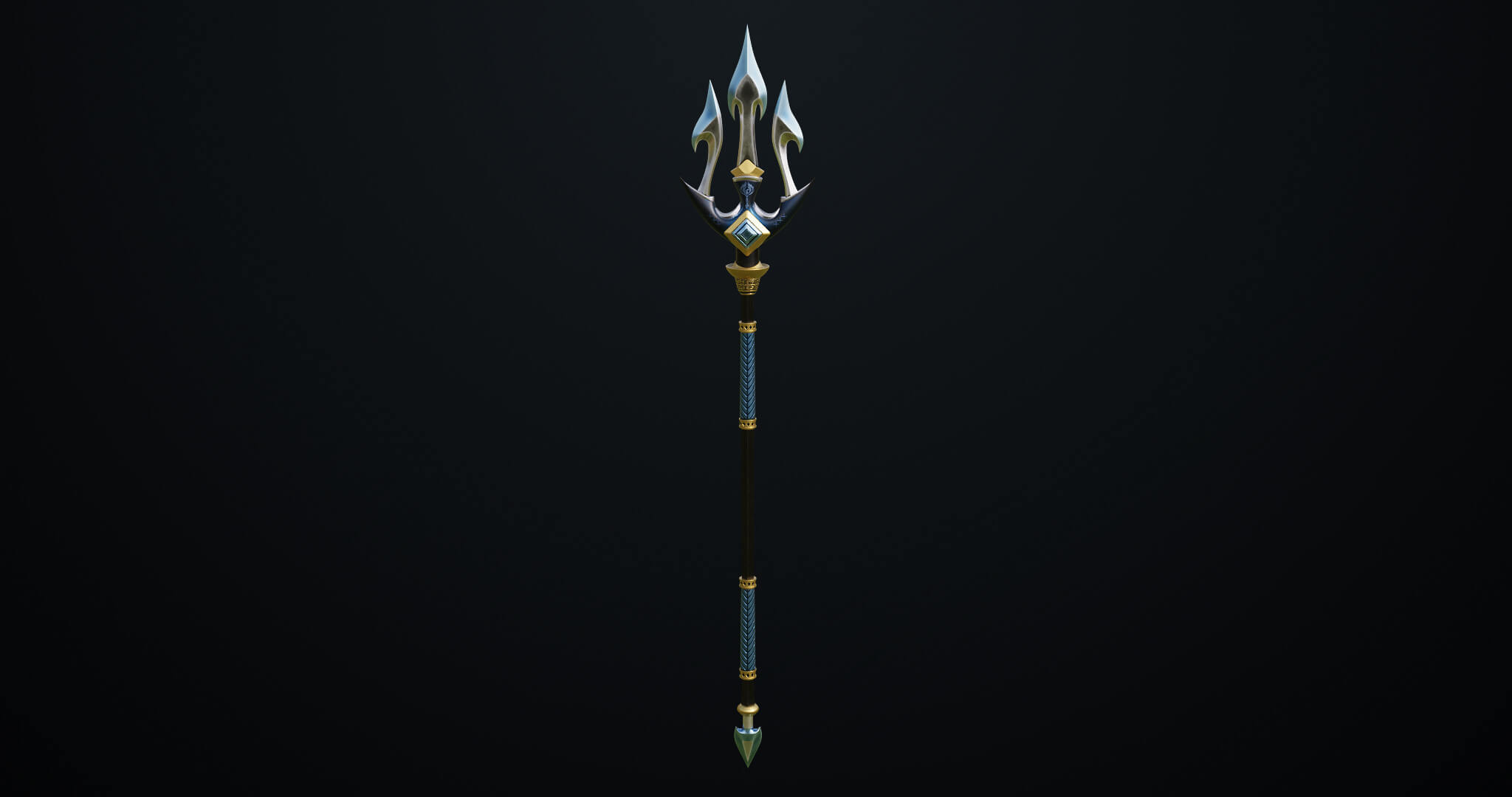 6 Fantasy Tridents Collection With PBR Unity UE Textures by Eight Vertex