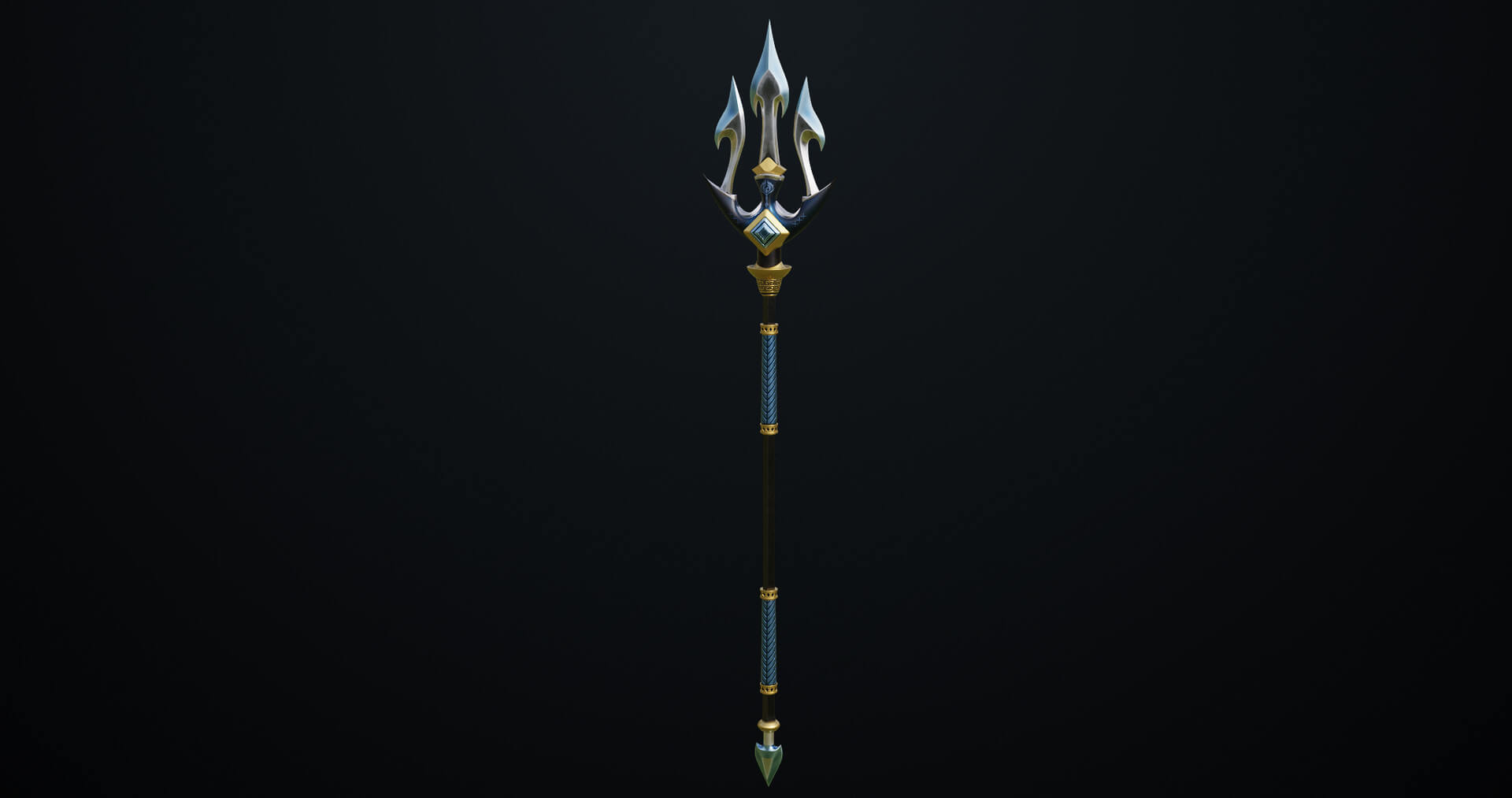 6 Fantasy Tridents Collection With PBR Unity UE Textures by Eight Vertex