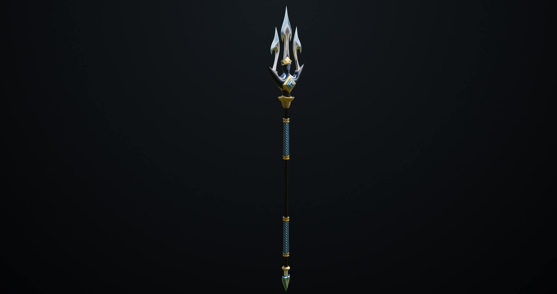 6 Fantasy Tridents Collection With PBR Unity UE Textures by Eight Vertex