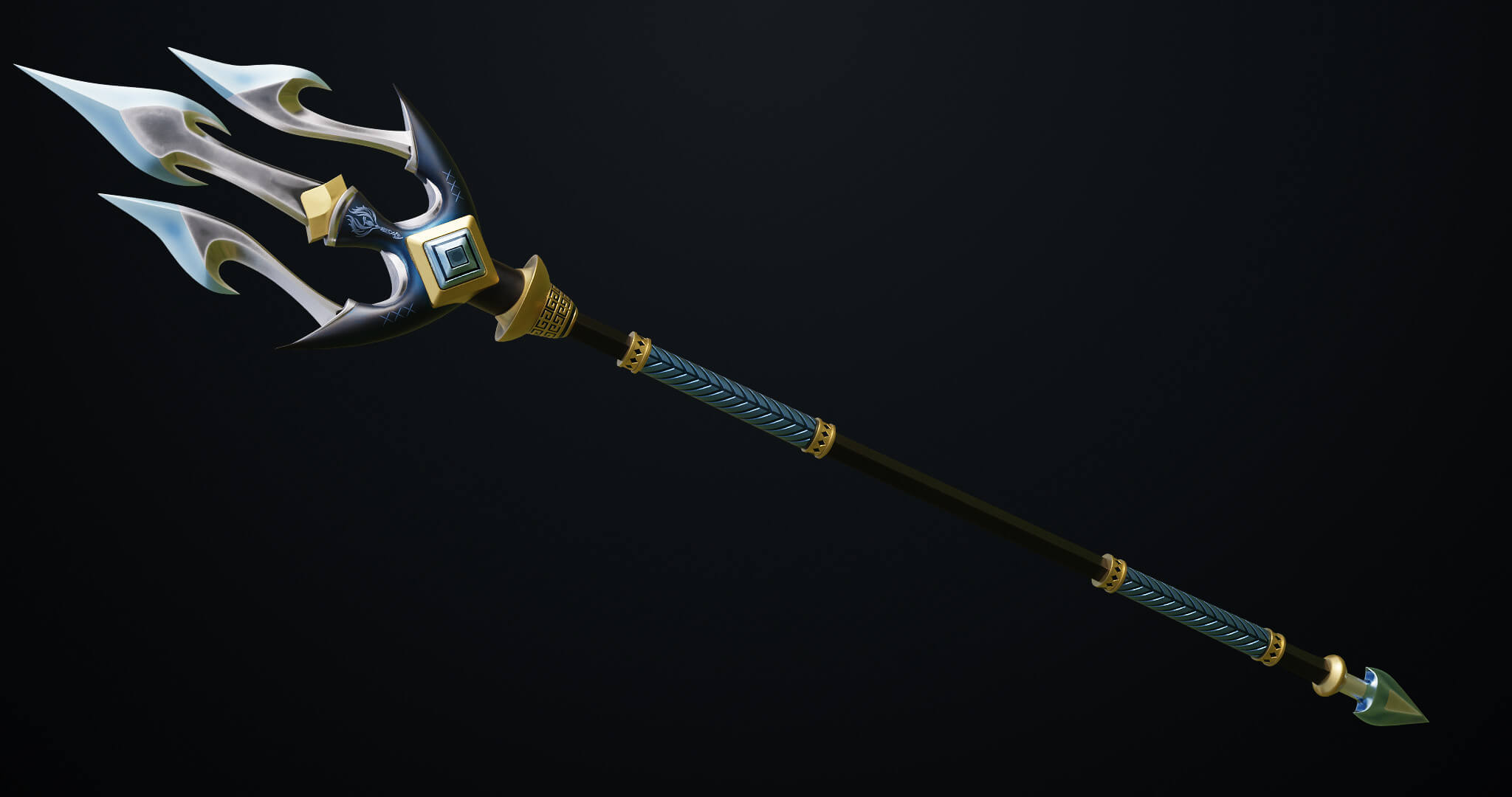 Fantasy Trident 03 - 3D Model by Eight Vertex
