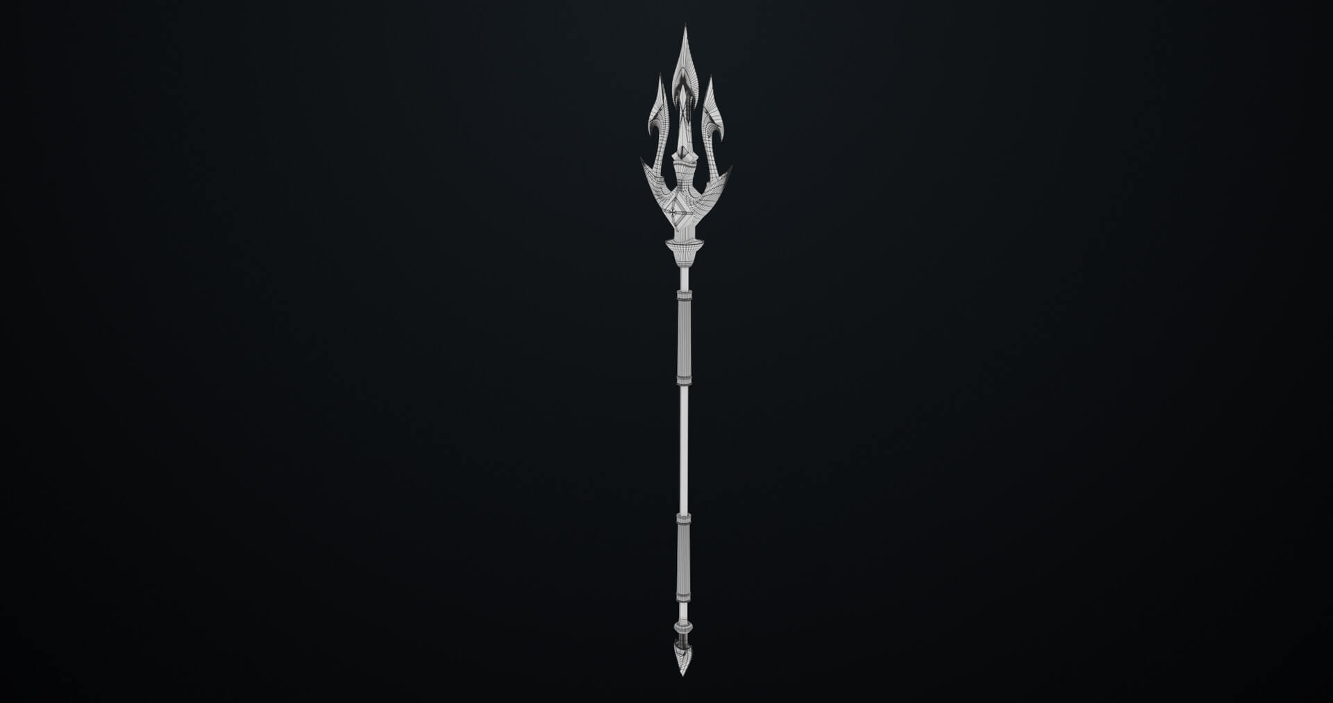 Fantasy Trident 03 - 3D Model by Eight Vertex
