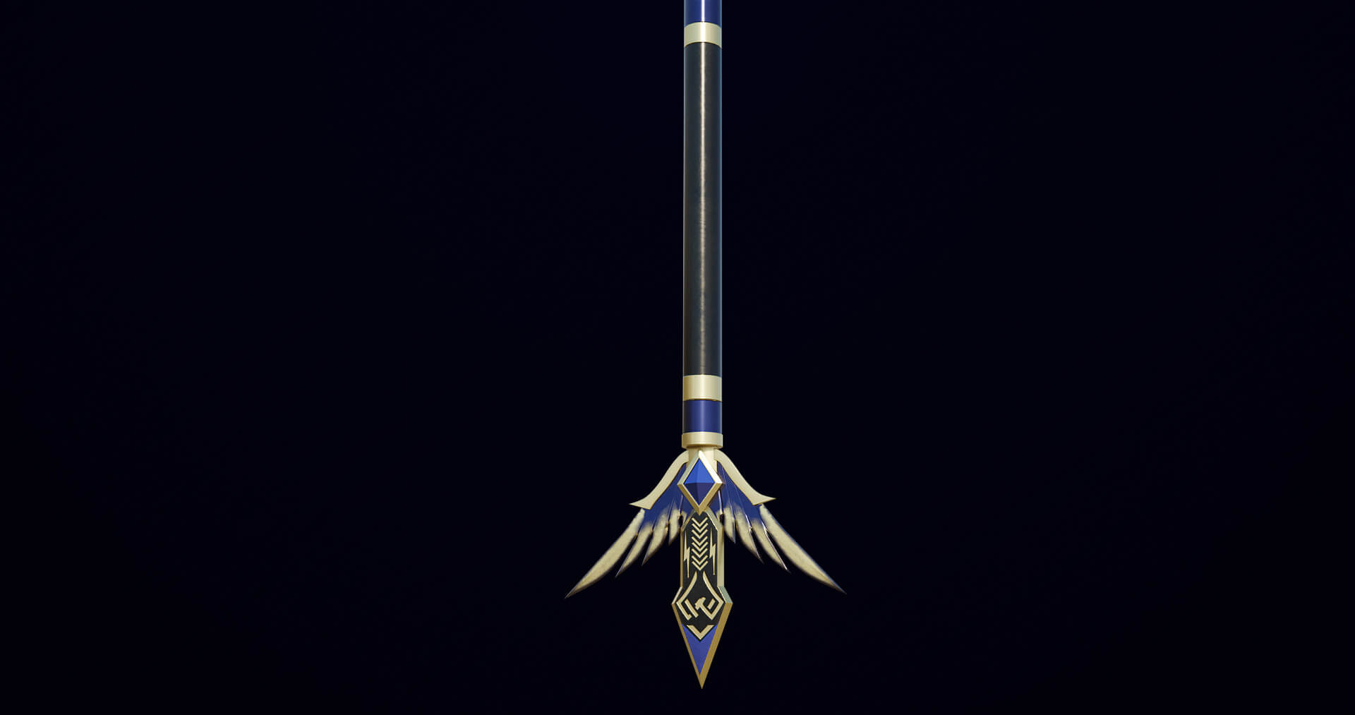 Fantasy Trident 05 - 3D Model by Eight Vertex