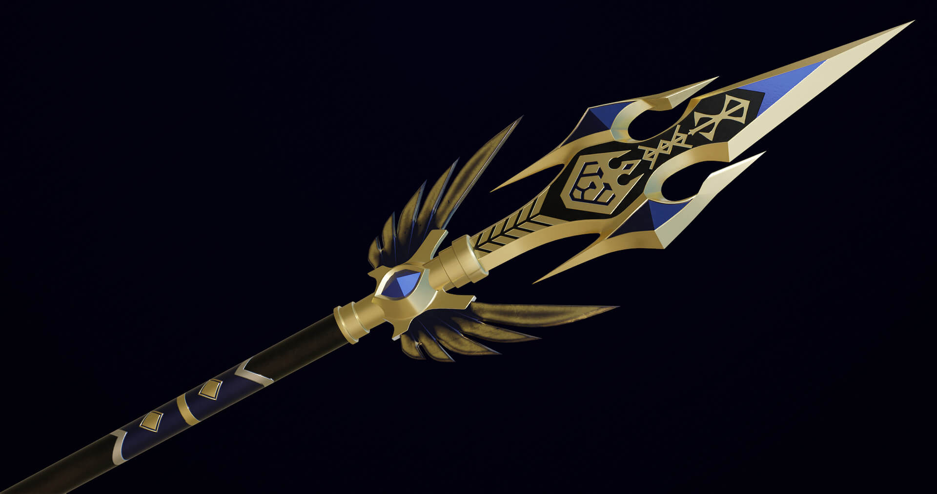 Fantasy Trident 05 - 3D Model by Eight Vertex